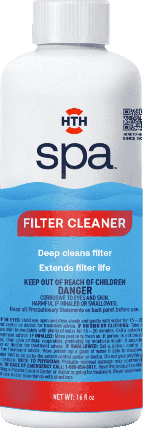 HTH Spa Filter Cleaner for Hot Tubs and Spas, Liquid, 14 oz - Walmart.com