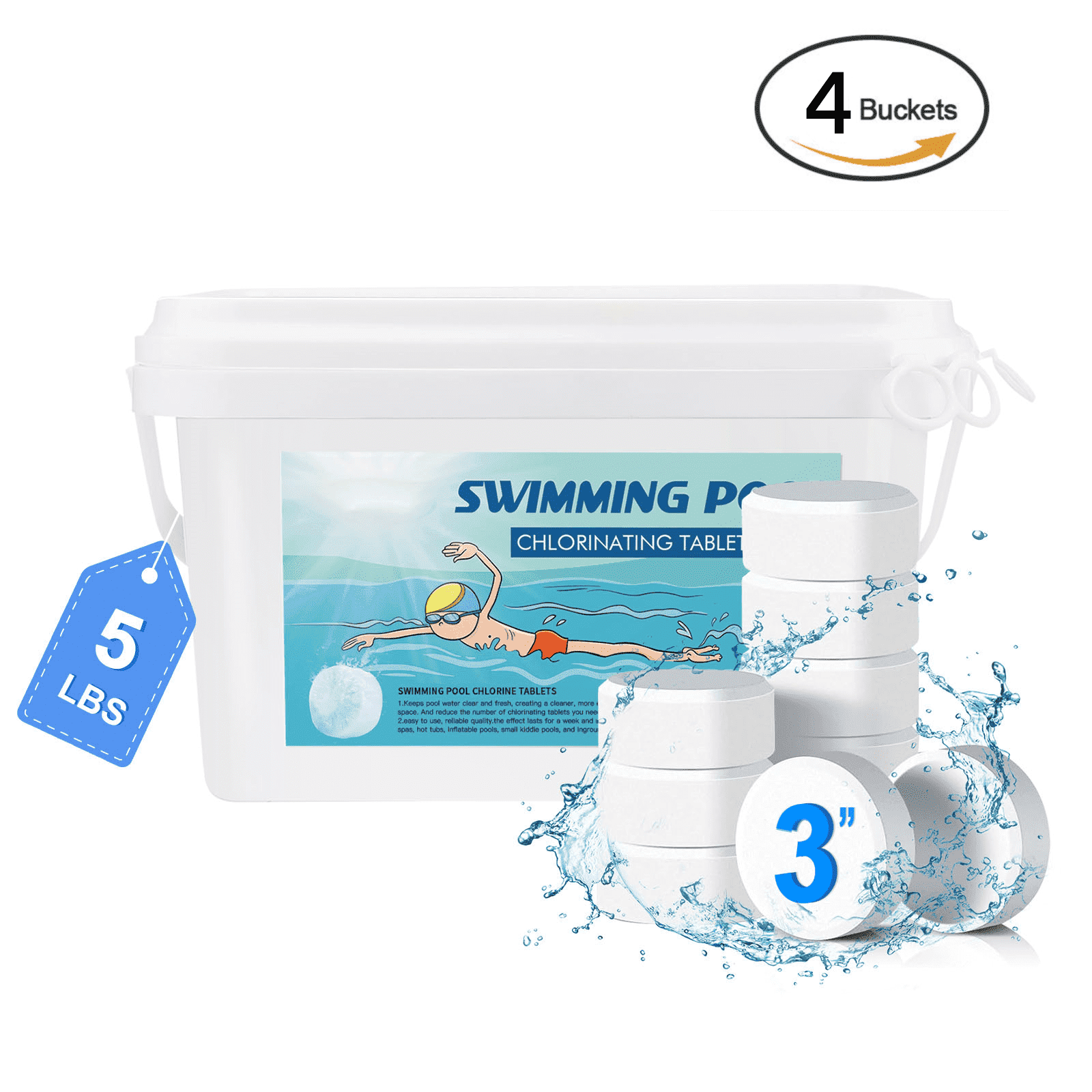 HTH Super Chlorine Tablet for Swimming Pools - Walmart.com