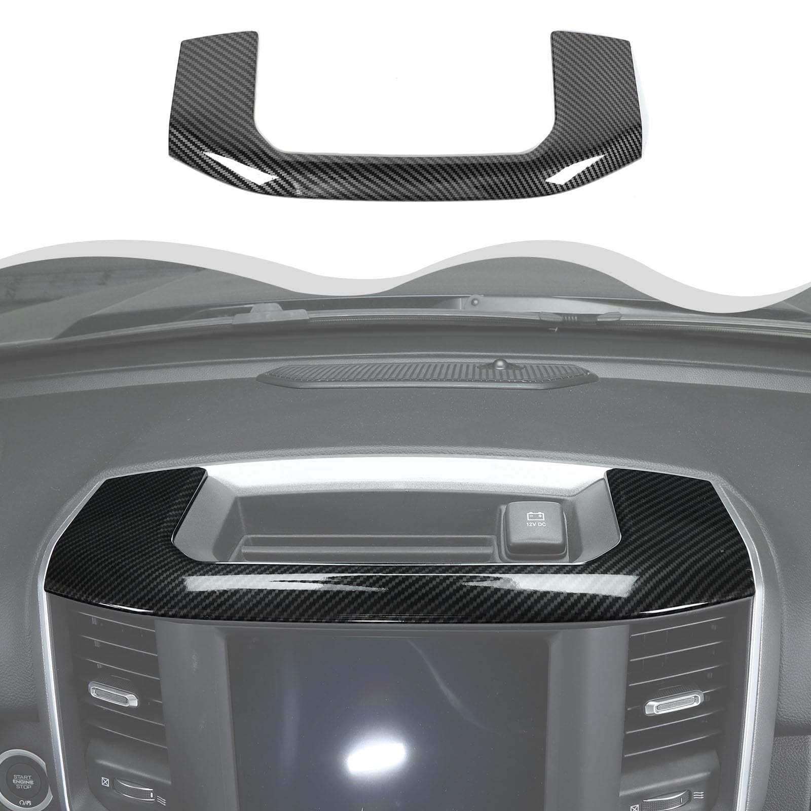 HTHE Carbon Fiber Center DHF10 Console Dash Instrument Dashboard ...