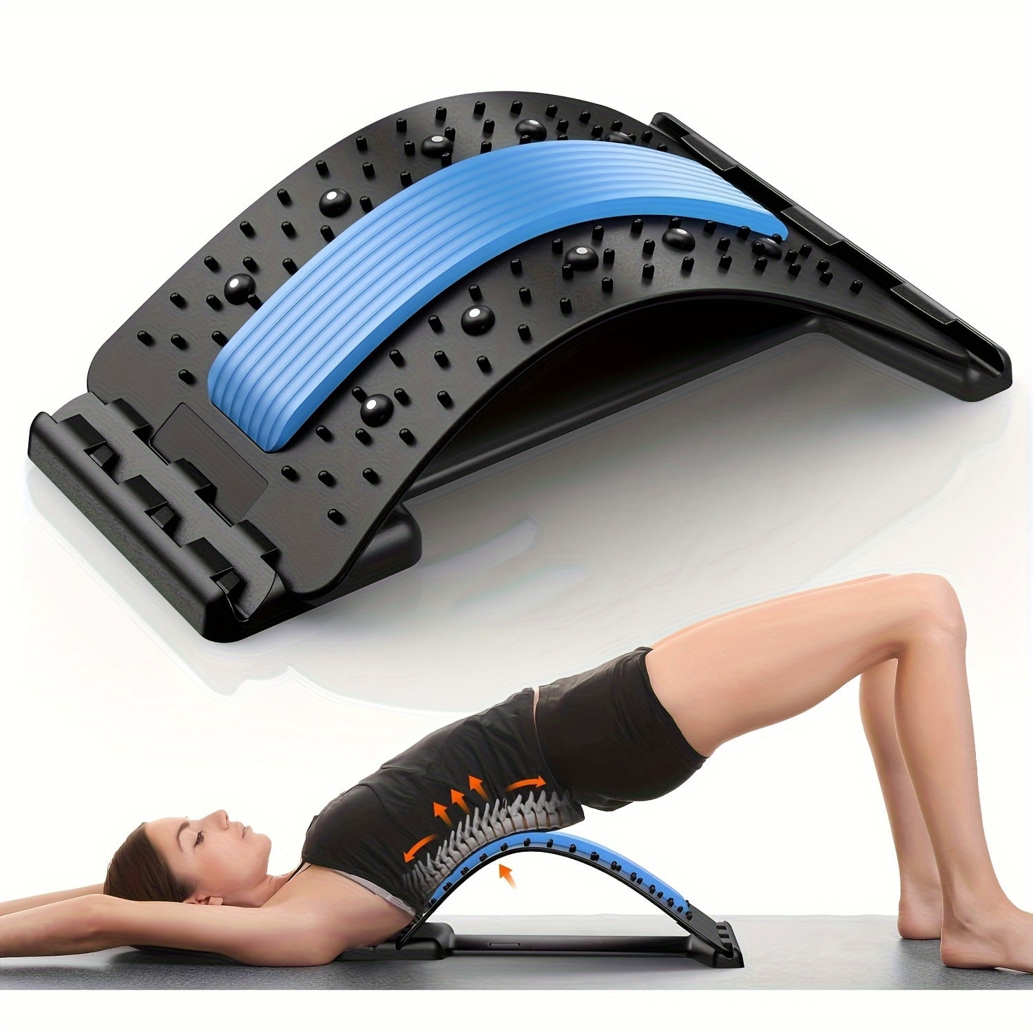 HTHED Lumbar Spine Relief & Back Stretcher - Lightweight Knitted Peva ...