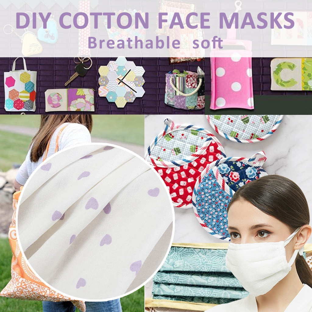 HTHJSCO 150Cmx1 Meter Cloth,Cotton Fabric Craft Breathable Material for ...