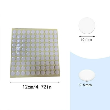 Uxcell 1" Double Sided Adhesive Dots, 100 Pack Clear Sticky Tack Round ...