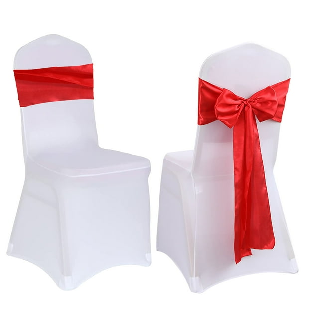 HTHJSCO Chair Ribbon Bow Strap Wedding Banquet Party Event Decoration ...