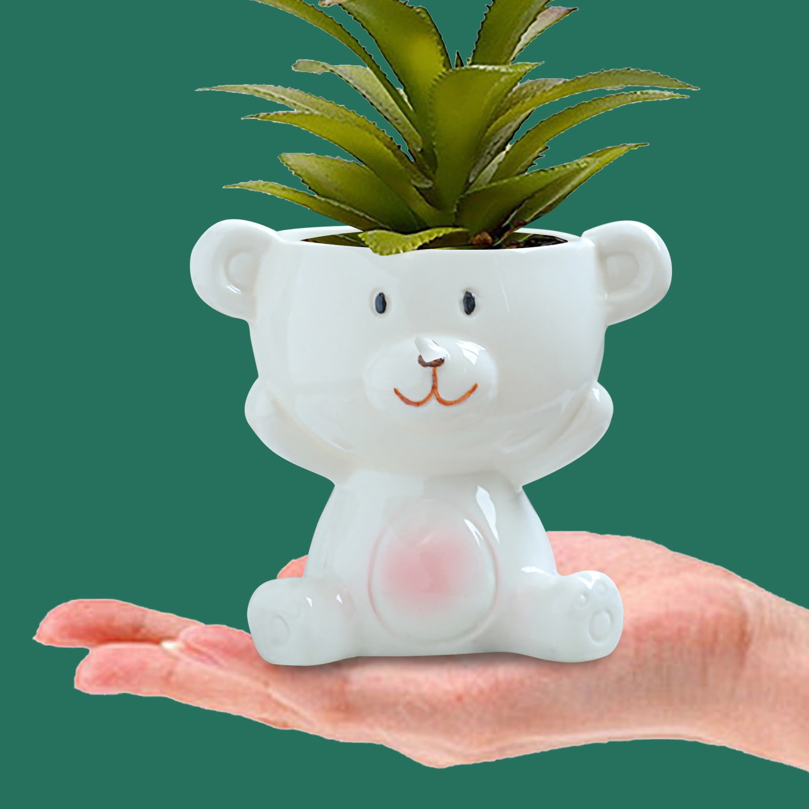 HTHJSCO Flower Pots Ceramic Cartoon Succulent Flower Pots for Home ...