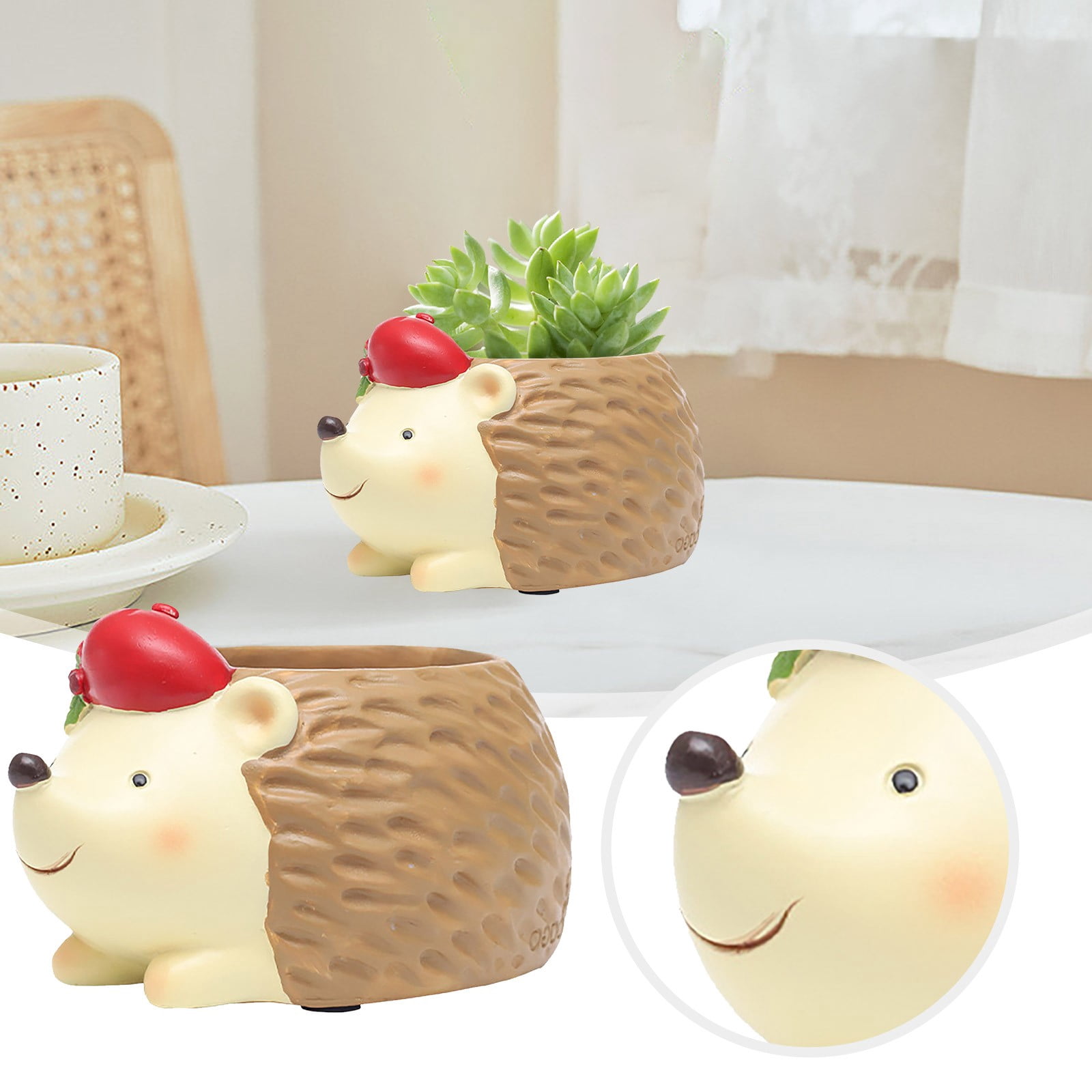 HTHJSCO Flower Pots Creative Cartoon Cute Little Animals Fleshy ...