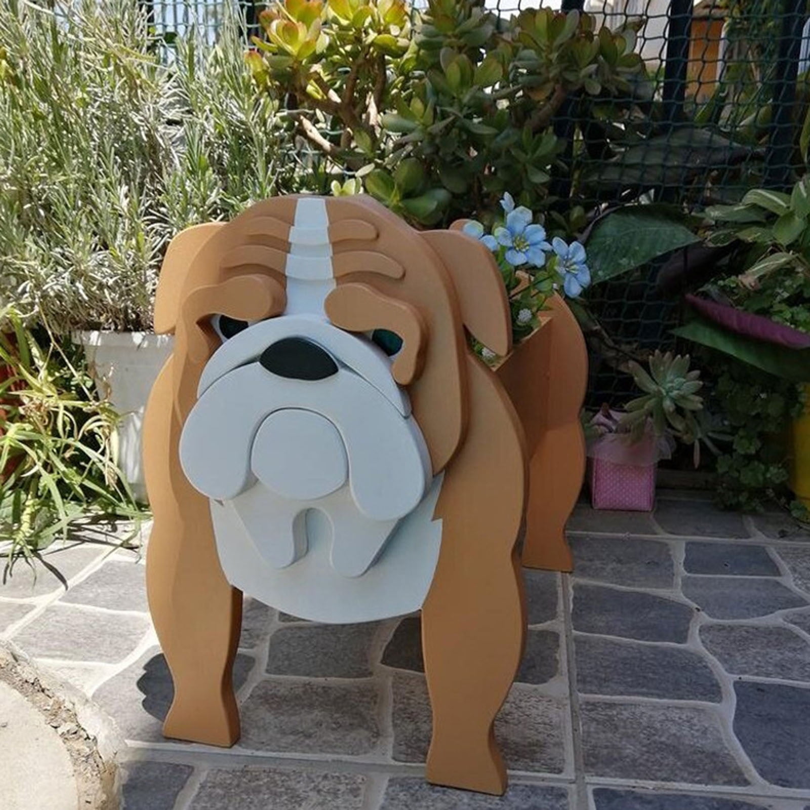 HTHJSCO Flower Pots Garden Flower Pot Dog Poodle Chihuahua Animal ...