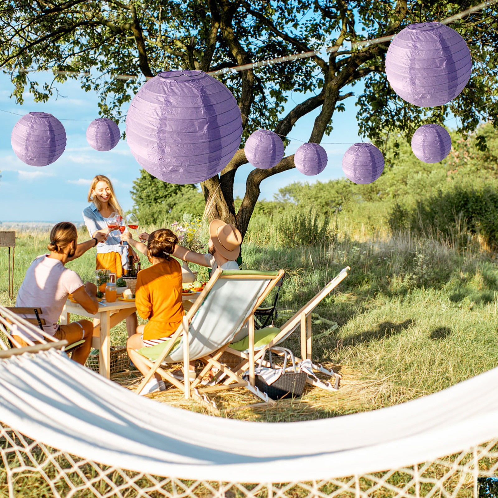 HTHJSCO Garden Lamps Decorated Paper 12 Activities. String Paper and ...