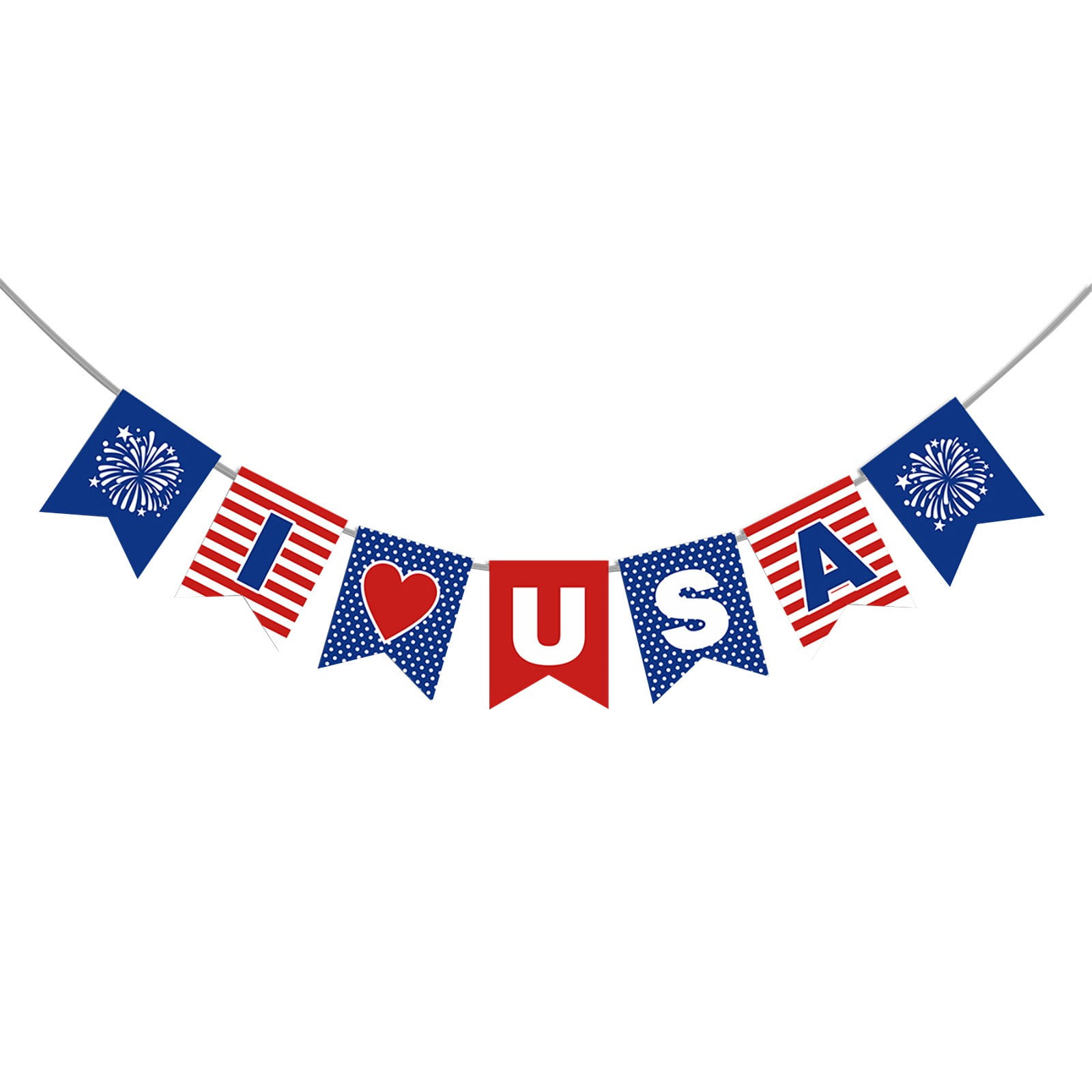 Hthjsco Party Flag Balloon Set Fourth Of July Decorations Hanging Shiny