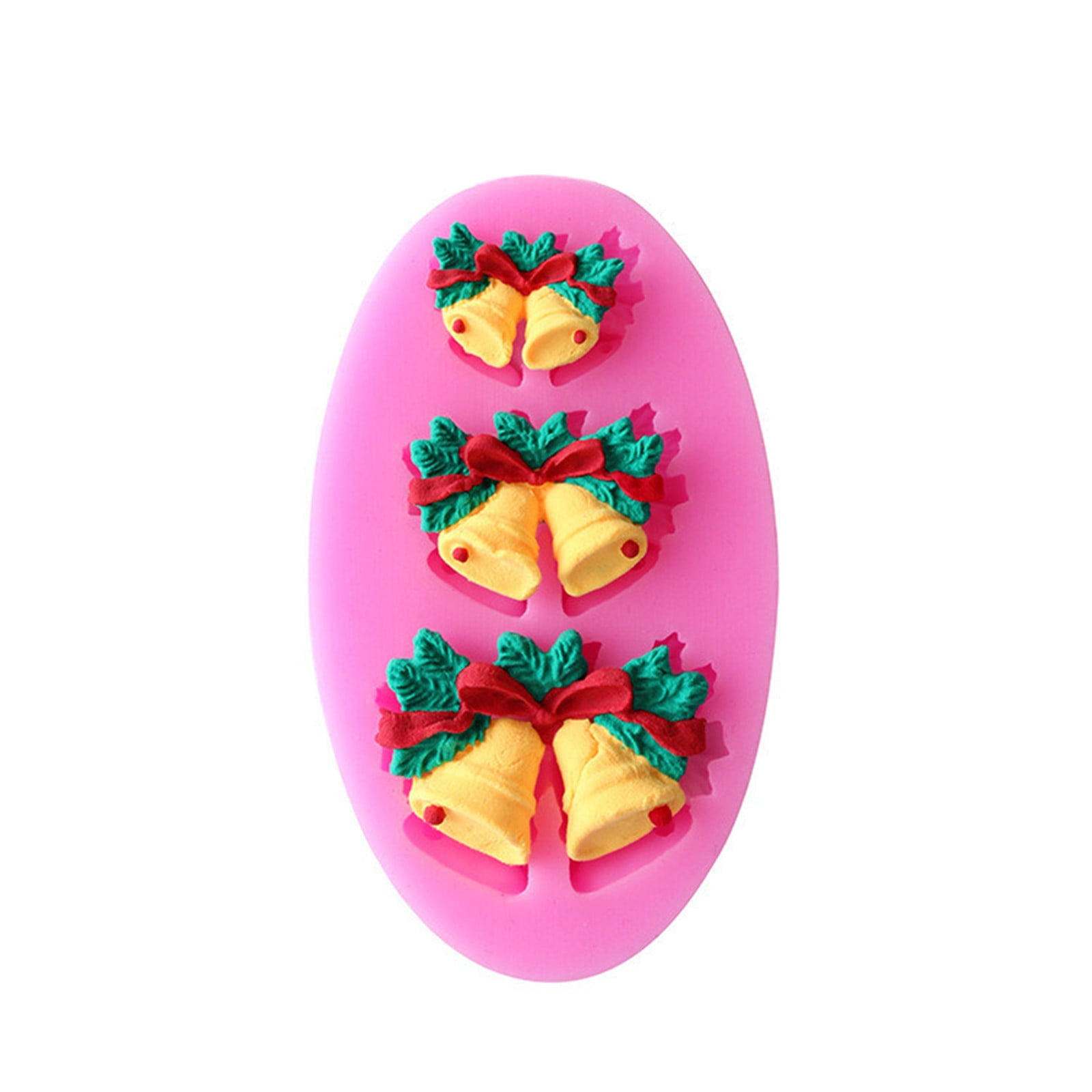 HTHJSCO Silicone Christmas Tree Santa Claus Elk Sled Stick Mold ...