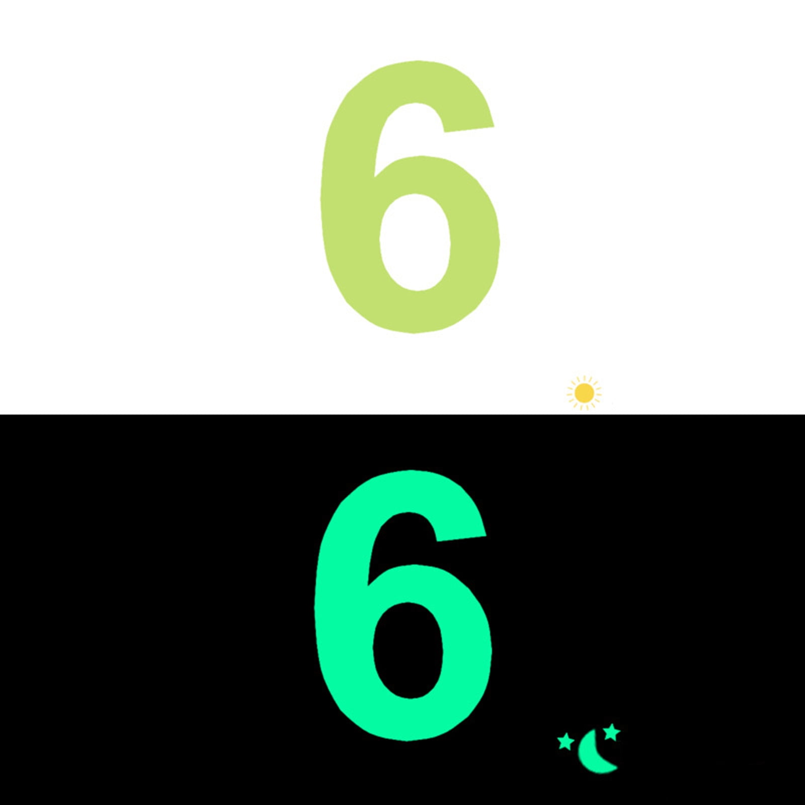 HTHJSCO Wall stickers Digital Luminous Wall Stickers Self Adhesive ...