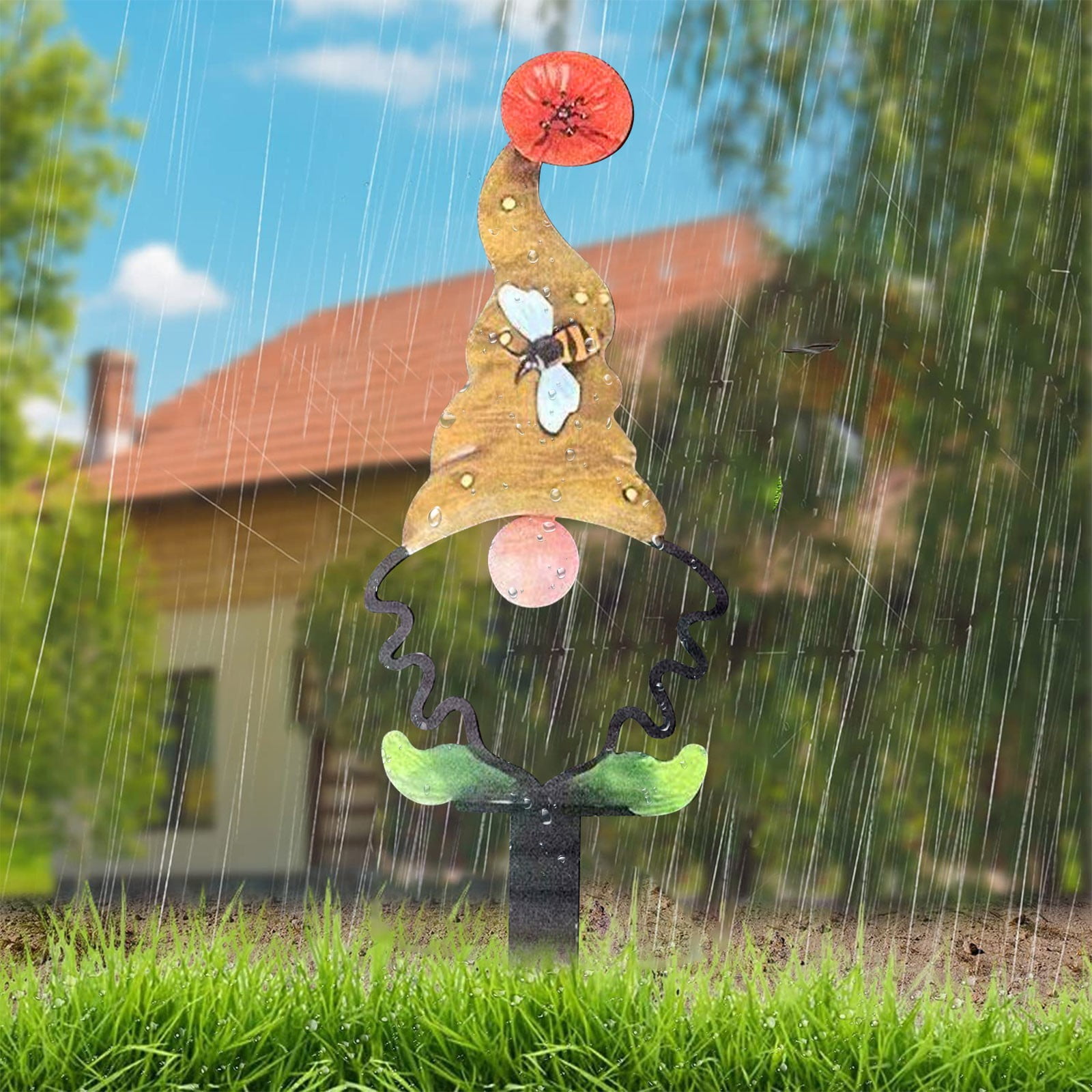 HTHJSCO Yard Signs Decoration Art Dwarf Floor Insertion Card Garden ...