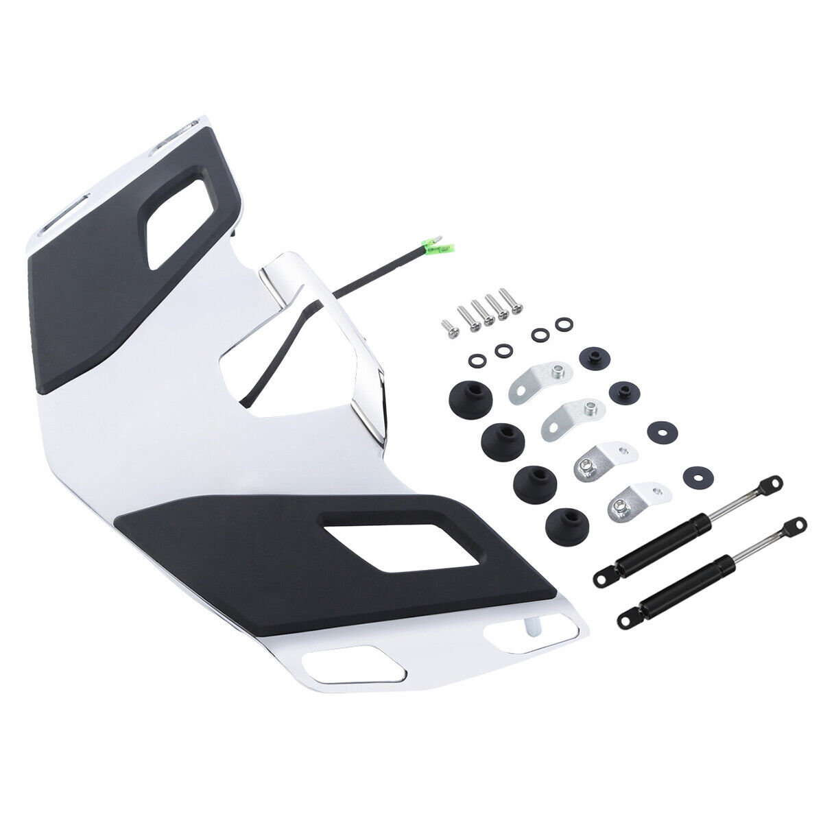 HTHY Chrome Trunk Luggage Rack LED Brake Light Fit For Honda Goldwing ...