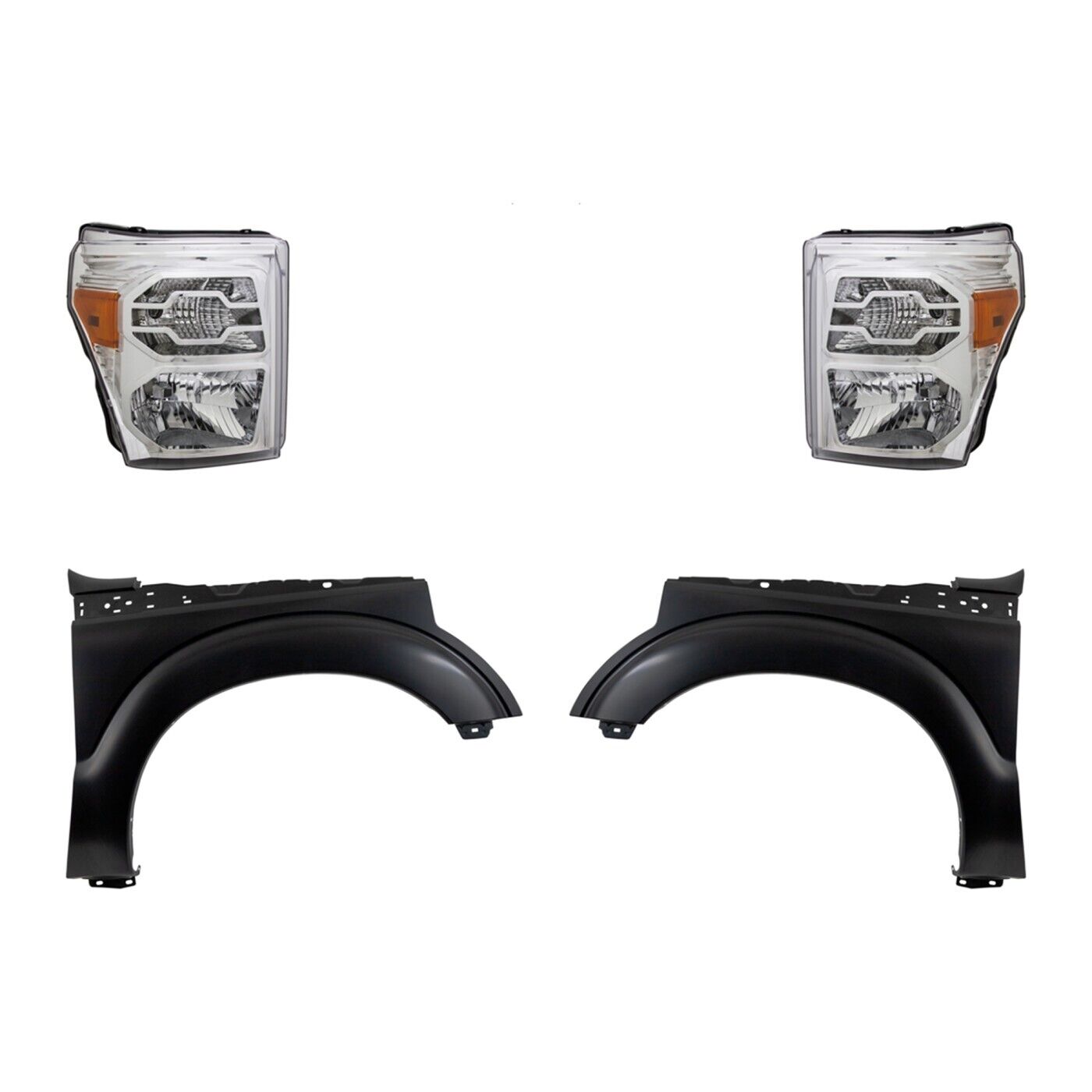 HTHY Headlight Driving Head Light Headlamp Driver & Passenger Side For ...
