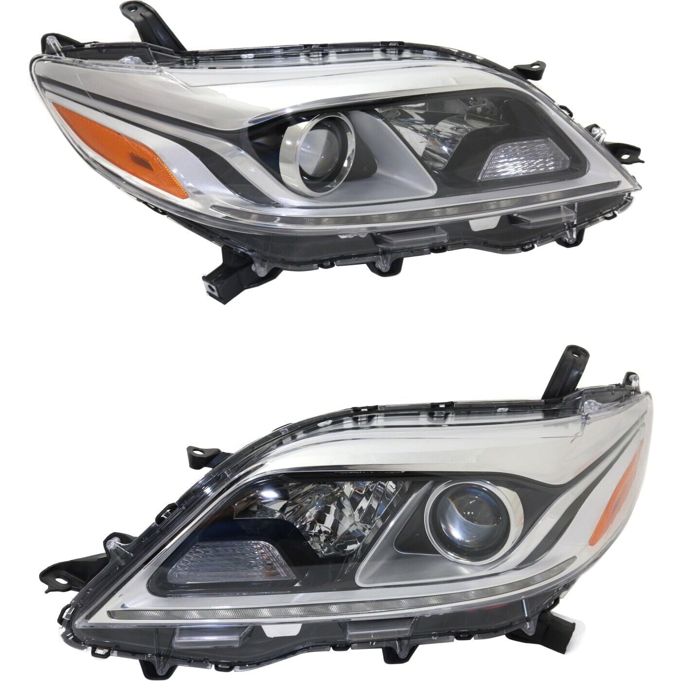 HTHY Headlight Set For 2015-2017 Toyota Sienna Limited Xle Models Left ...