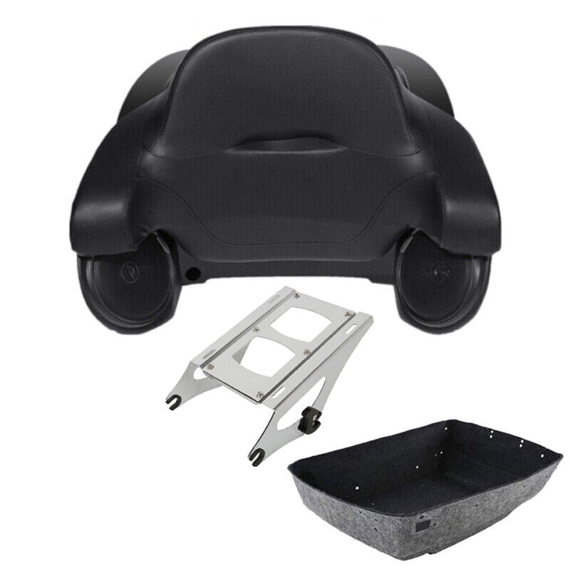 HTHY King Trunk Pad Speakers Mounting Rack Fit For Harley Tour-Pak Road ...