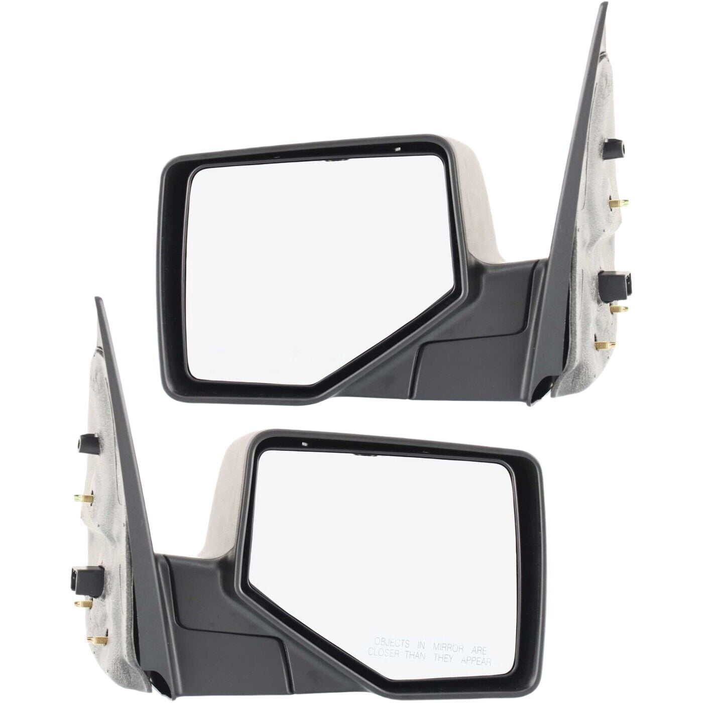 HTHY Set Of 2 Mirror Manual For 2006-2010 Ford Explorer Chrome Black ...
