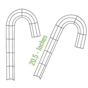 Candy Cane Wreath Frame