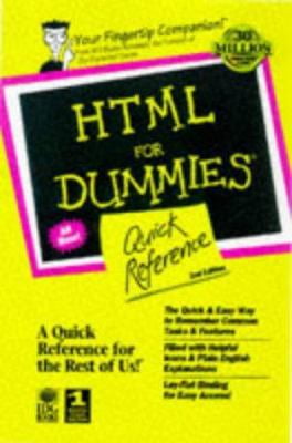 Pre-Owned HTML For Dummies? Quick Reference (Paperback) 0764502484 ...