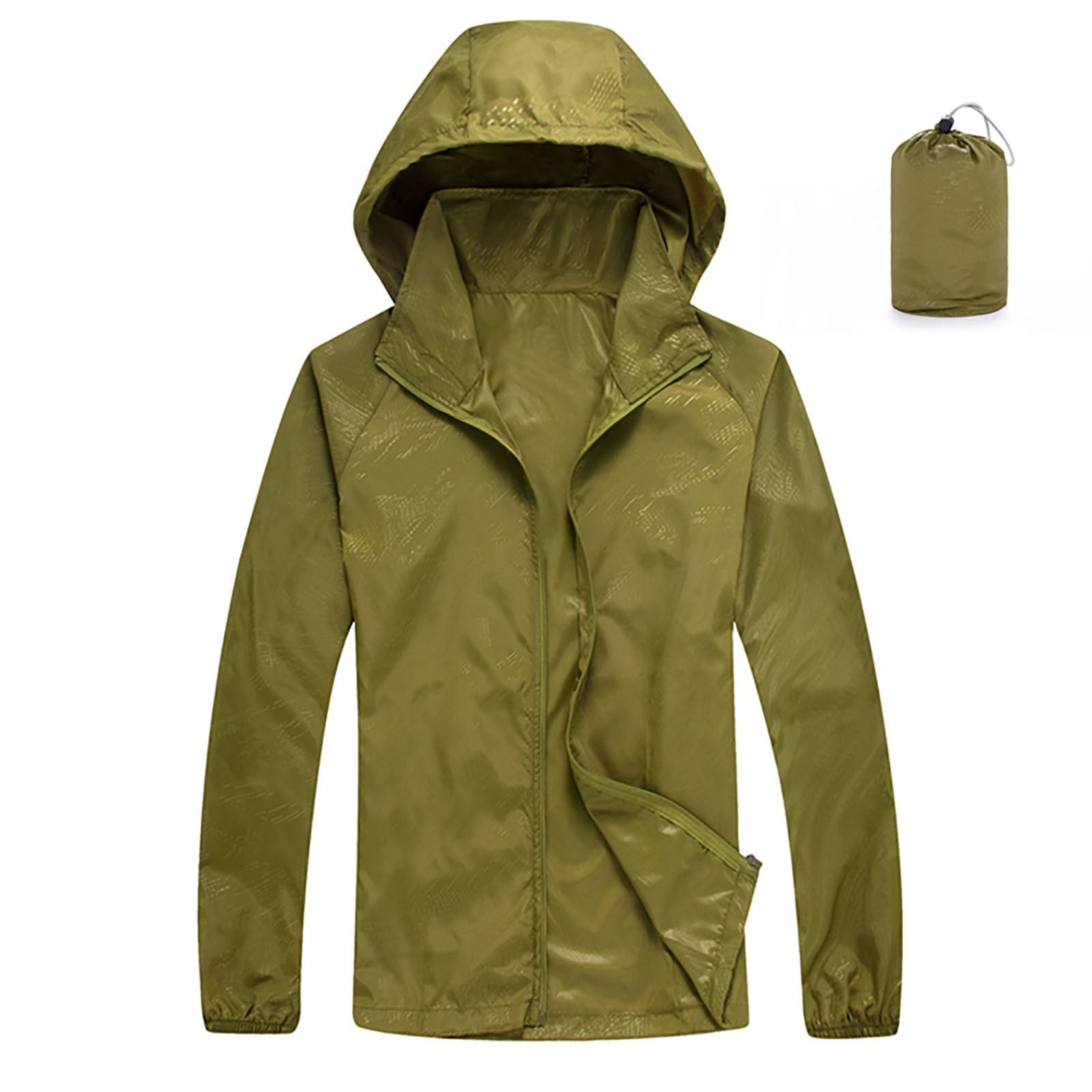 HTNBO Women Packable Rain Jacket Waterproof Lightweight Zip up ...