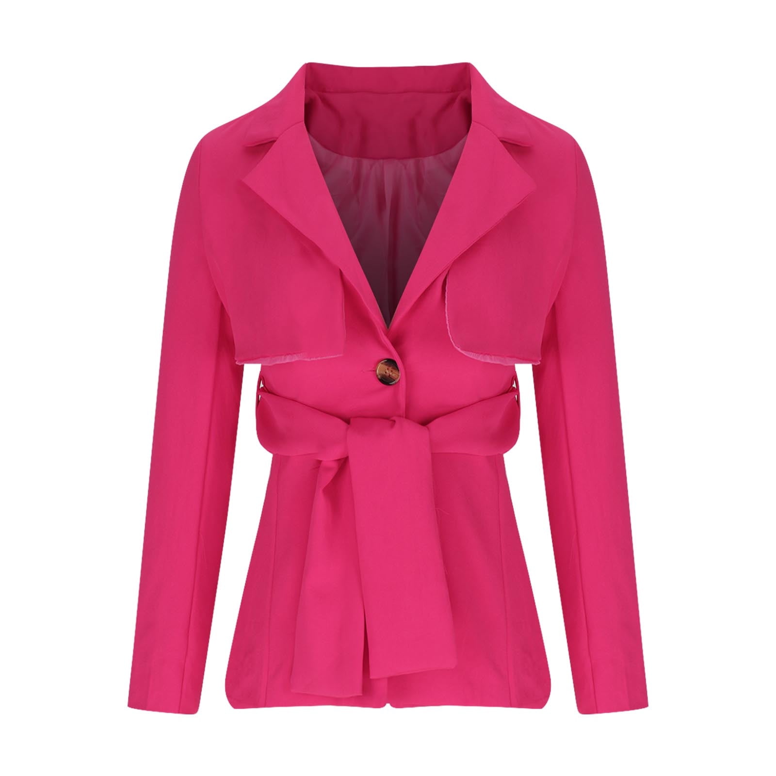HTNBO Women's Long Sleeve Blazer Jackets Casual Open Front Collar Fall ...