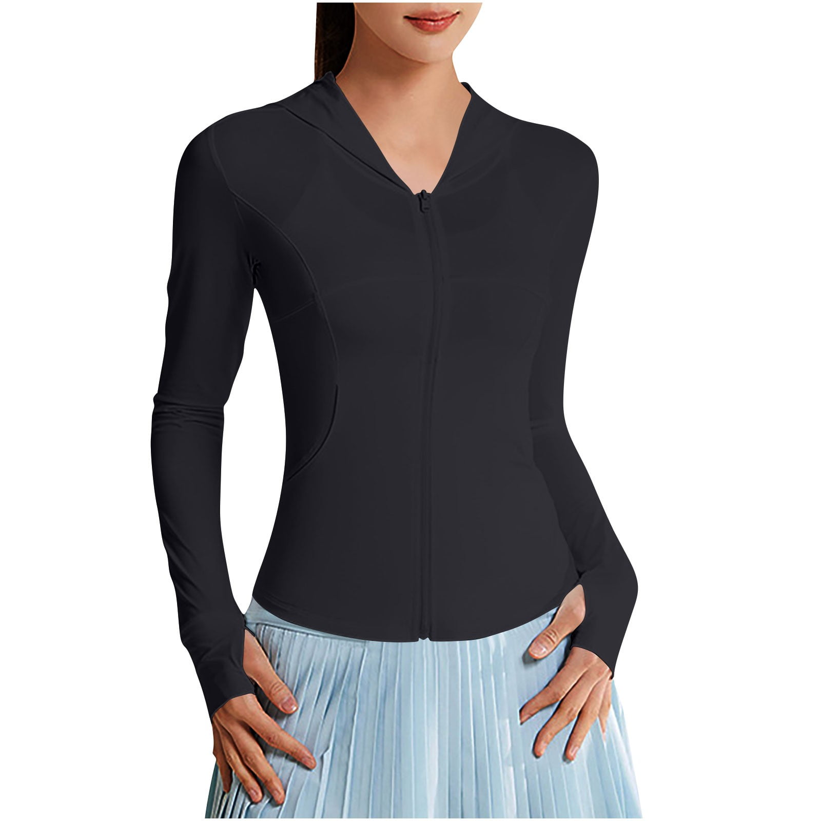 HTNBO Women's UPF 50+ Sun Protection Shirts UV Cooling Hoodie Thumb ...