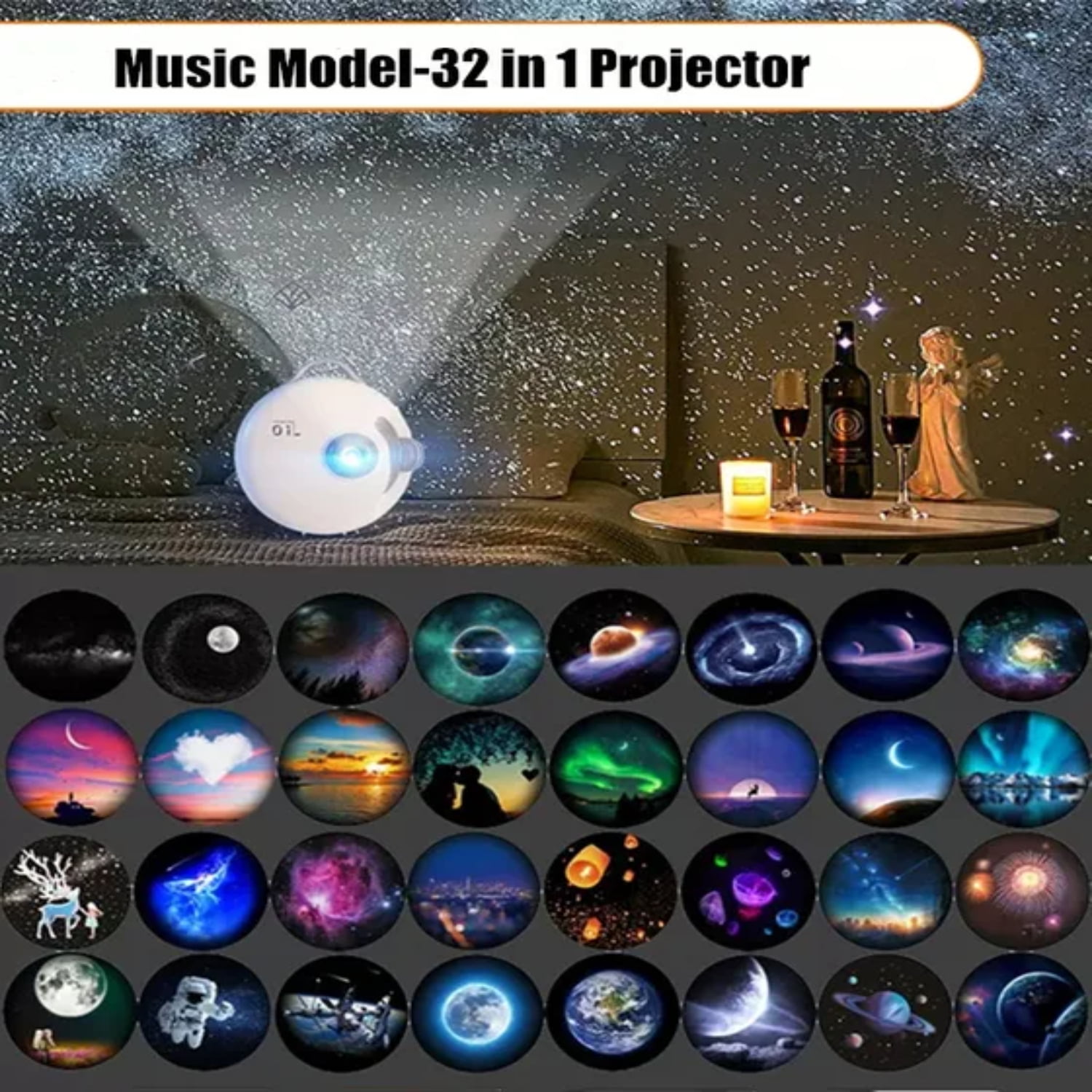 HTPEIXT 32 in 1 Planetarium Projector Starry Sky Night Light with ...