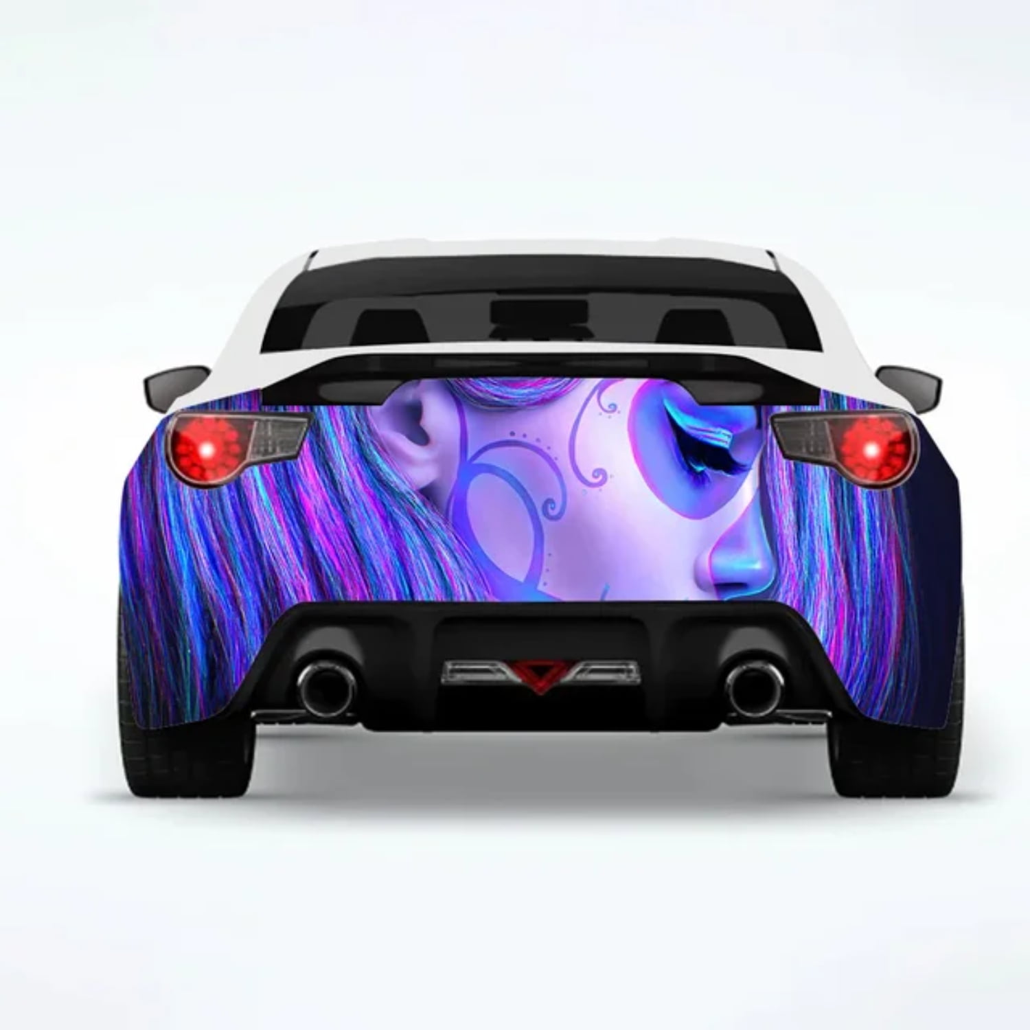 HTPEIXT Sugar Skull Day of the Dead Car Wrap Rear Car Stickers Cars ...