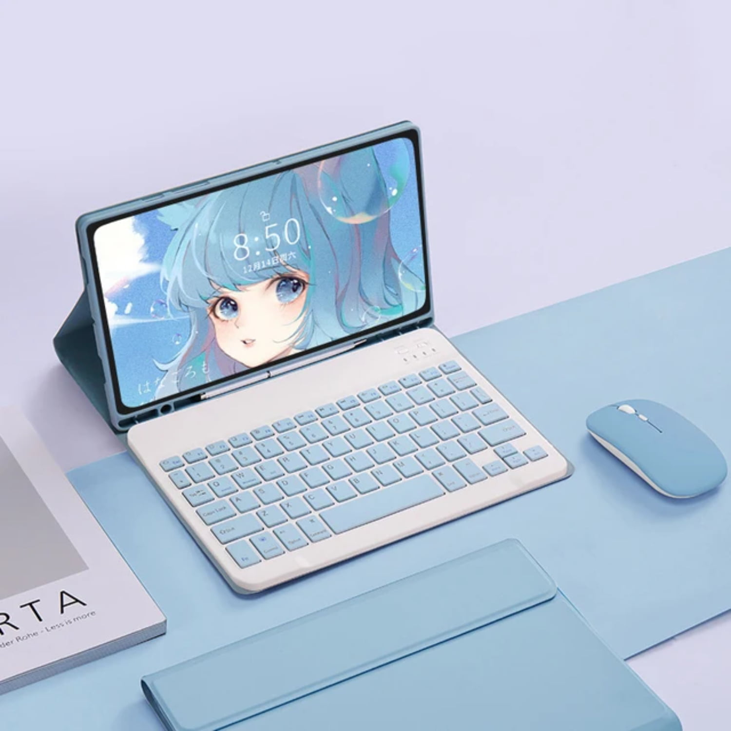 HTPEIXT Ultra-slim and Stylish Wireless Keyboard and Free Mouse Combo ...