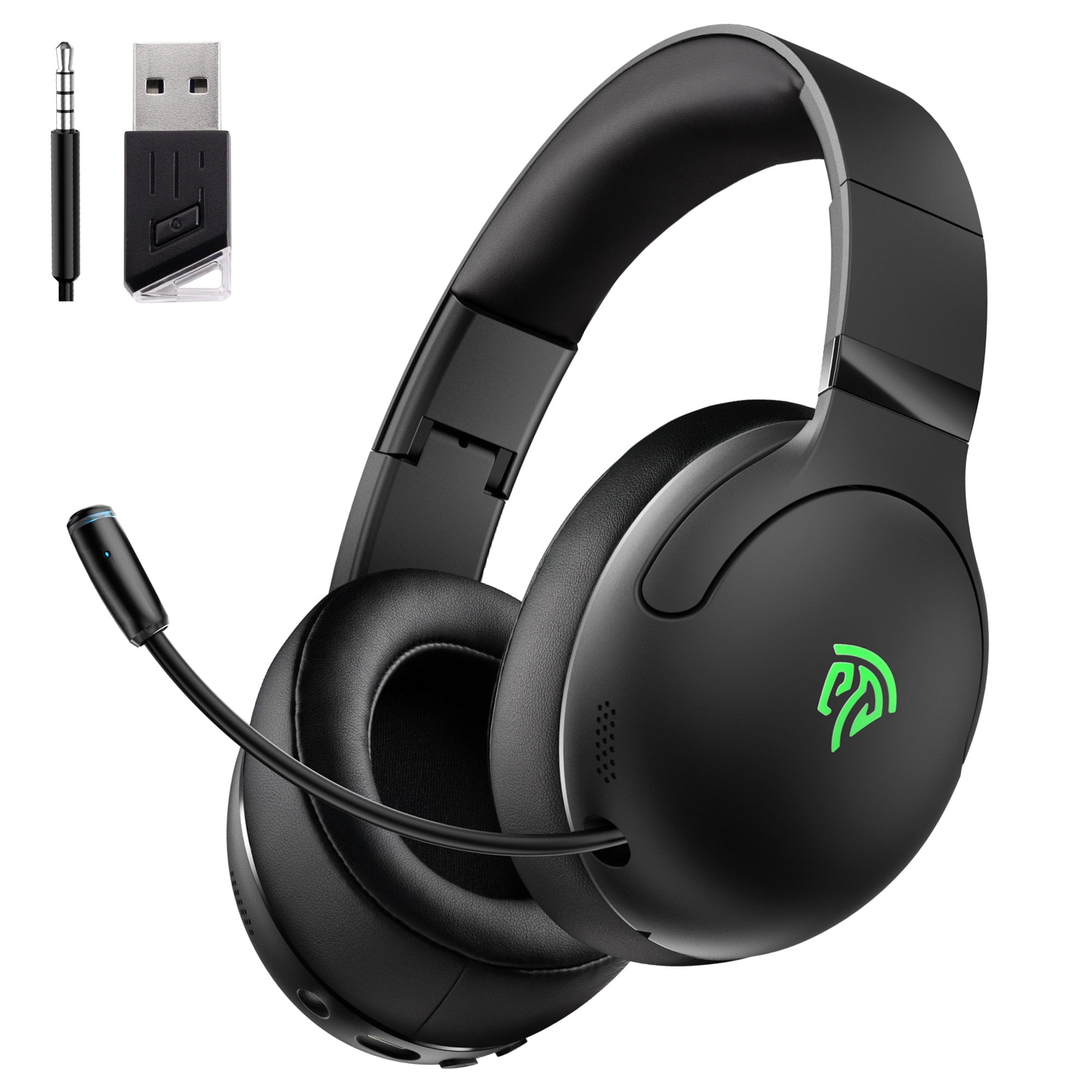 HTQ C08W Wireless Gaming Headset with Retractable Noise Cancelling ...