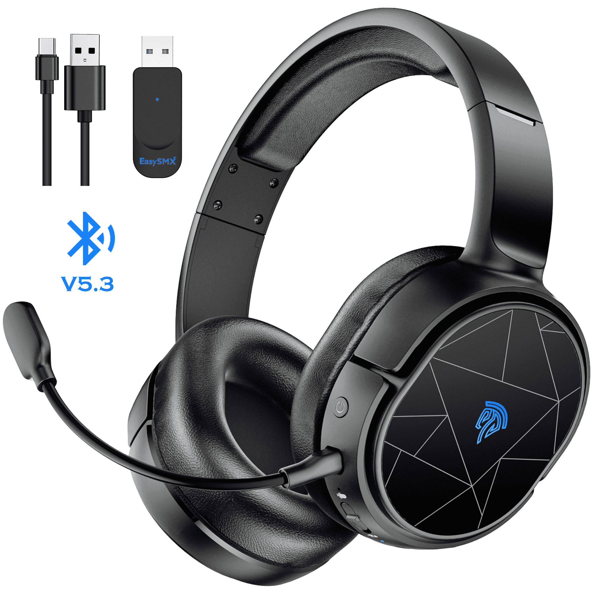 Gtheos 2.4 Ghz Gaming Headset For Nintendo Switch, Xbox One, PS4, PS5 ...