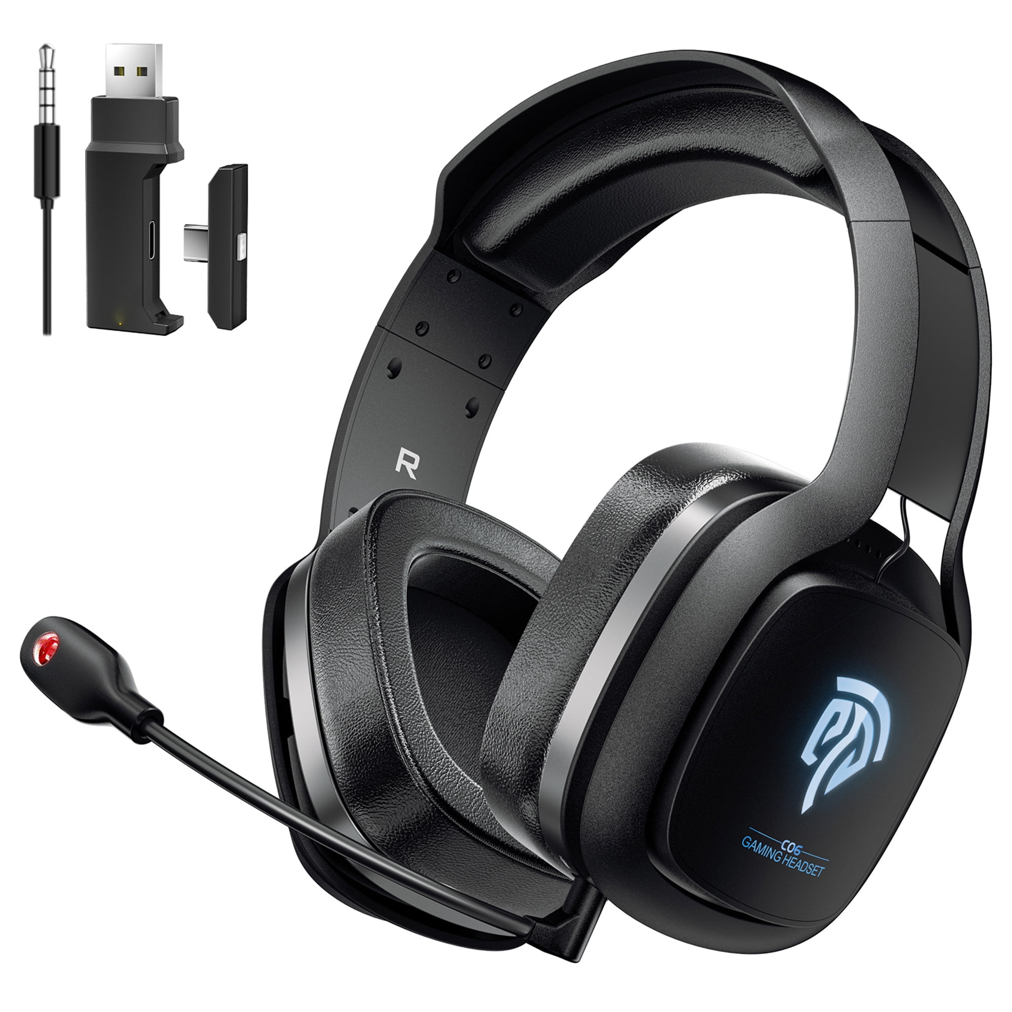 HTQ Wireless Gaming Headset, 3 Modes: PC, PS5/4, Nintendo Switch, Xbox ...