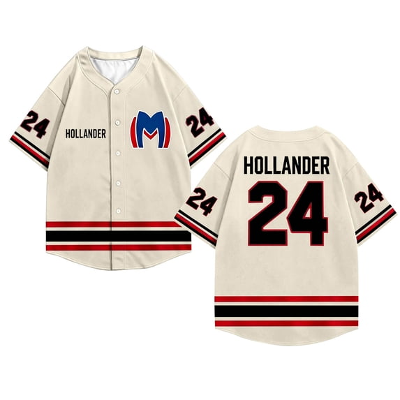 HTQWLP Heated Rivalry Baseball Jersey, Hollander #24 Heated Rivalry ...