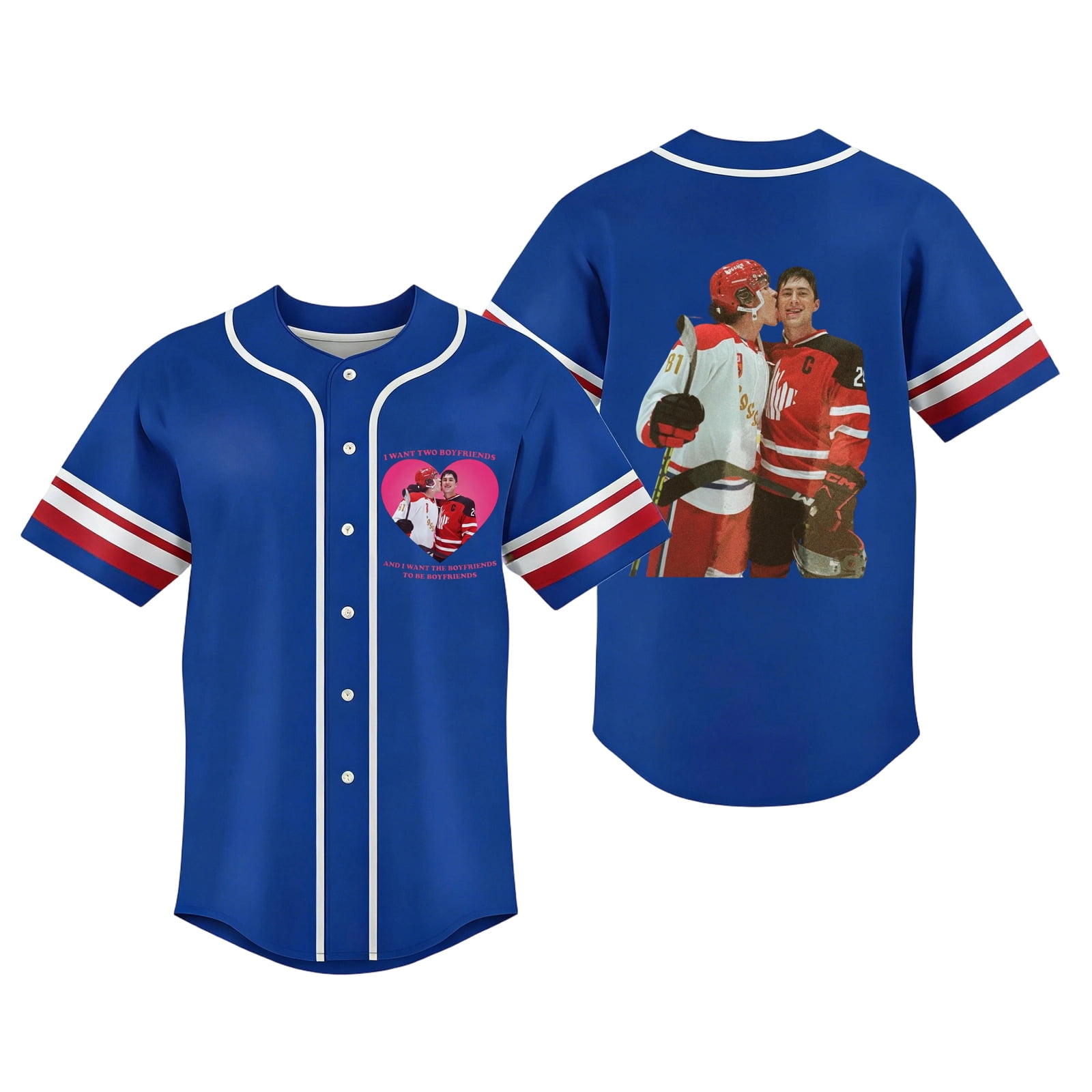 HTQWLP Heated Rivalry Baseball Jersey, Hollander & Rozanov Heated Rivalry Baseball Jersey, V ...