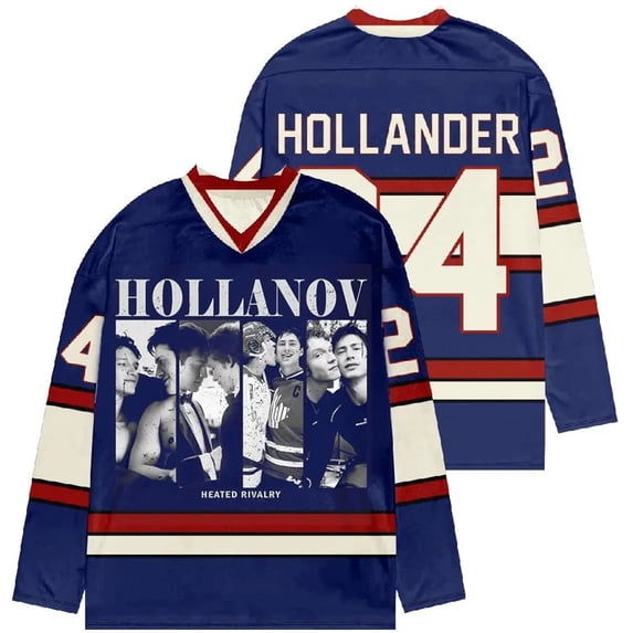 HTQWLP Heated Rivalry Hockey Jersey, Hollander #24 Heated Rivalry ...