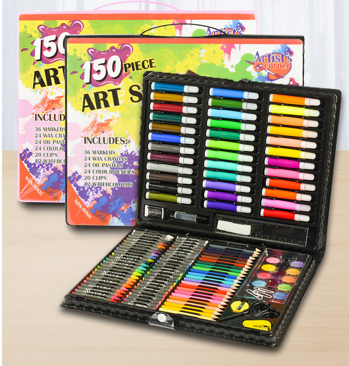 HTSQYL 150-Piece Art Set, Deluxe Professional Color Set, Art Kit for ...
