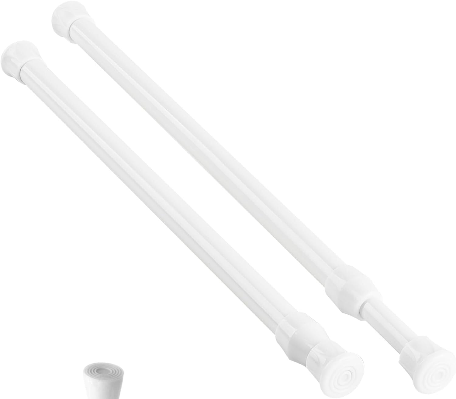 Wattne Adjustable Spring Tension Curtain Rod 16 to 28 Inches, Made of ...