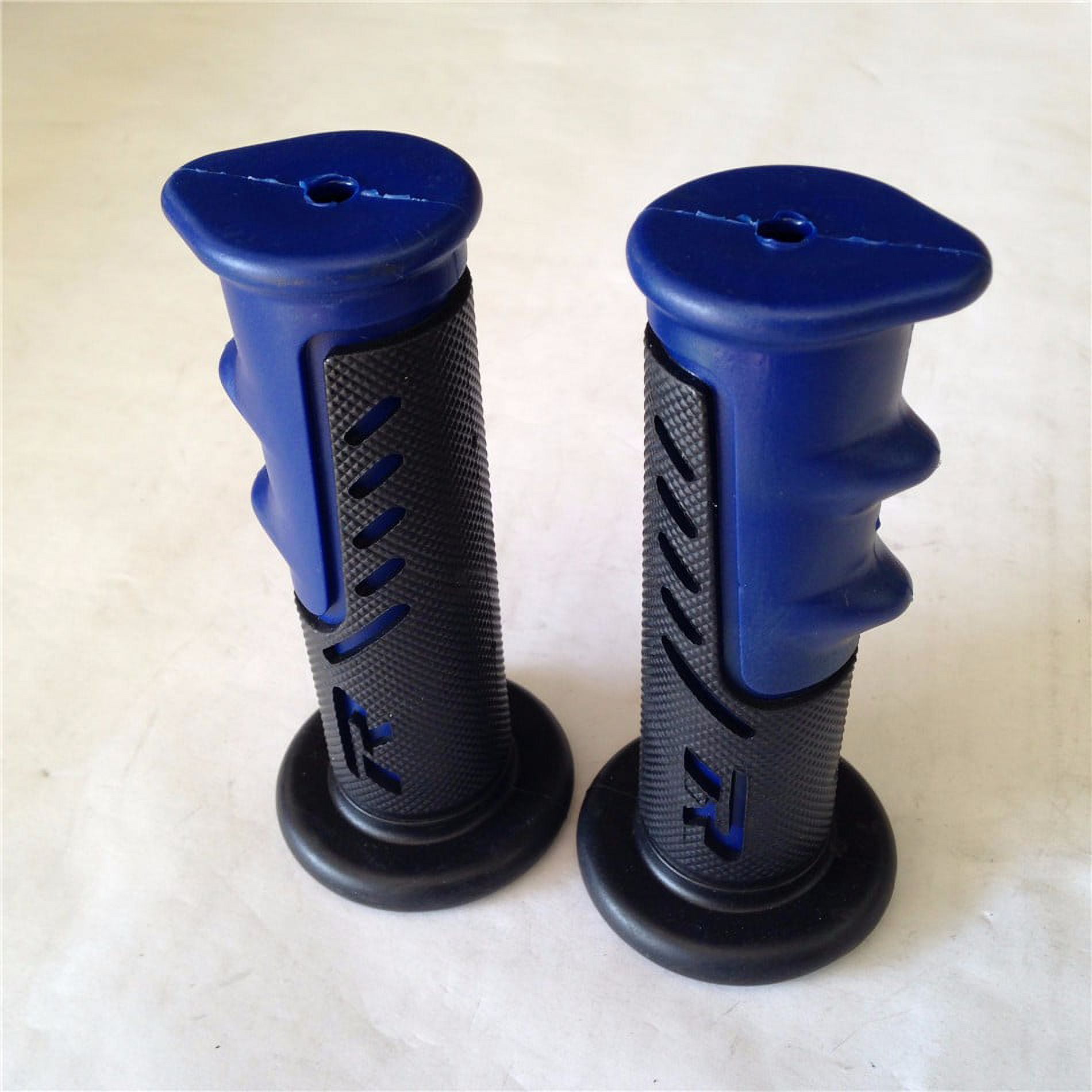 HTT-MOTOR ATVs WATERCRAFTS "R" Engraved Gel Style Grips BLUE ATV QUAD ...
