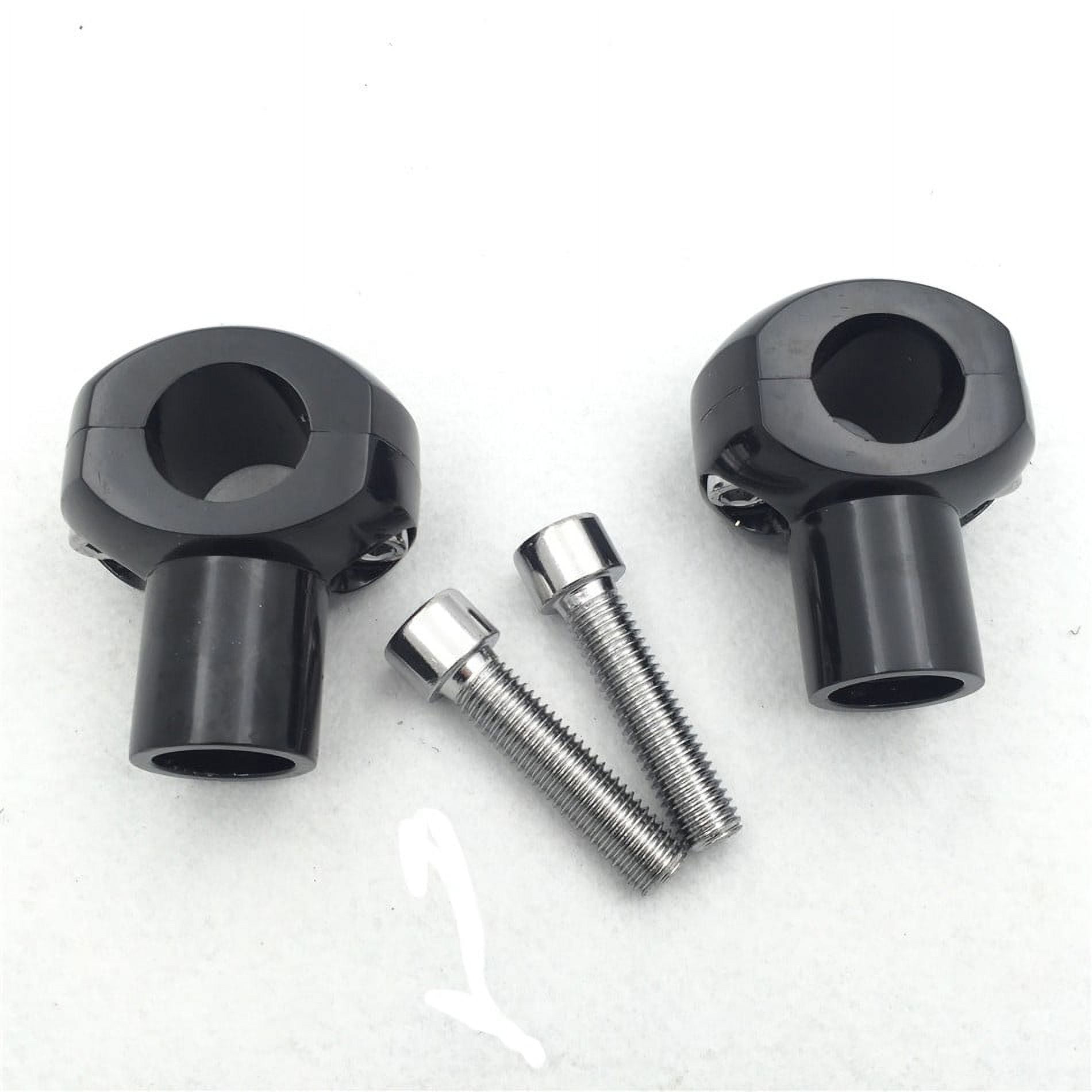 HTT-MOTOR Black 25mm Bar Diameter Handlebar Risers Fit 1" Handlebars on ...