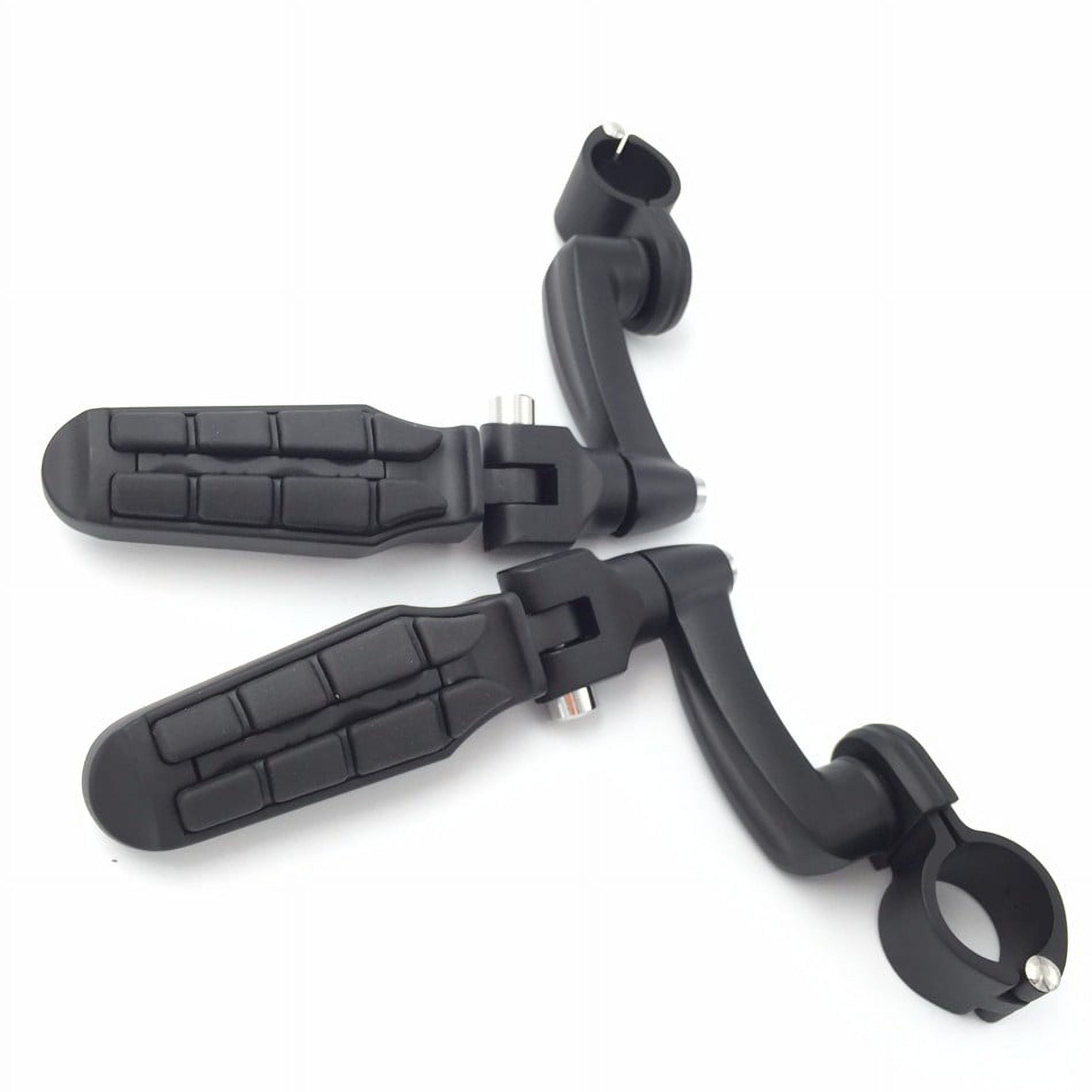 HTT-MOTOR Black Adjustable Highway Peg Mounting Kit with Footpeg ...