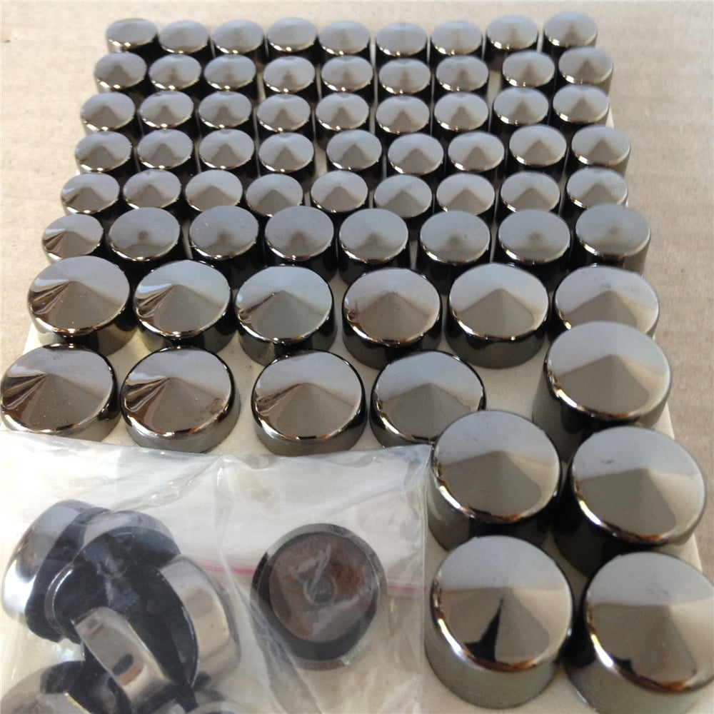 HTT-MOTOR Black Bolts Toppers Caps For 1991-2012 Harley Davidson Dyna ...