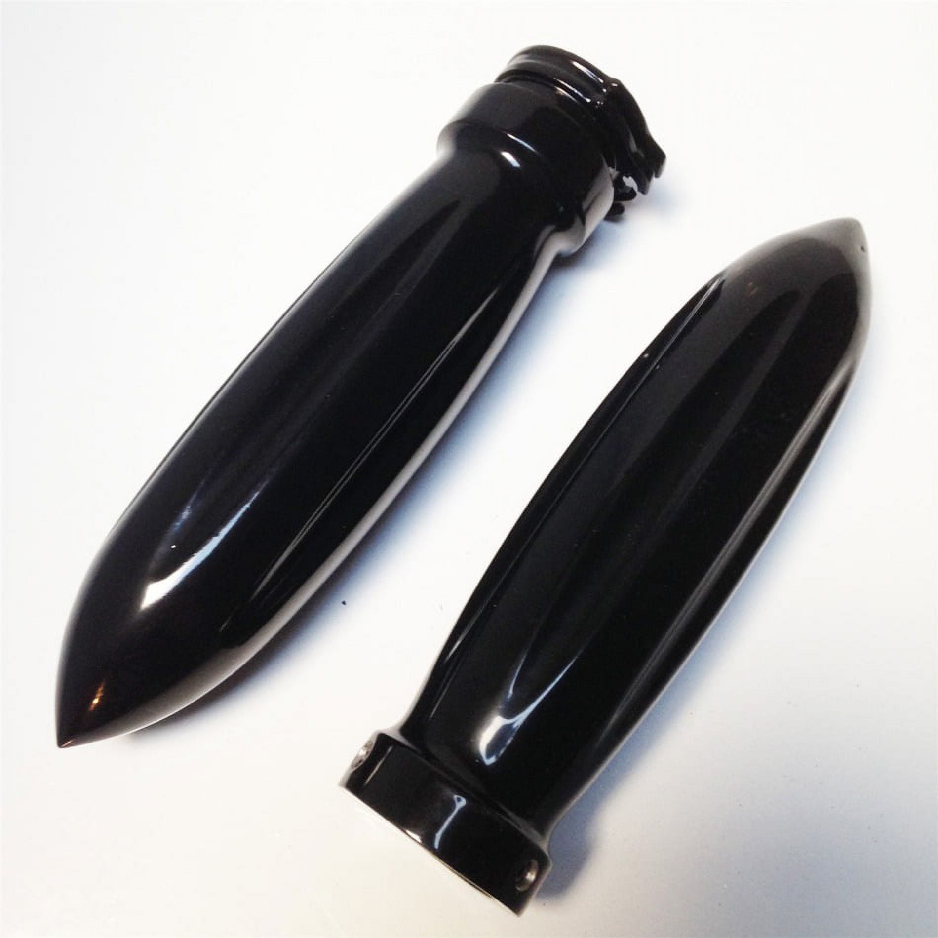 HTT-MOTOR Black Bullet Shape 1" 25mm Hand Grips For Harley Davidson ...