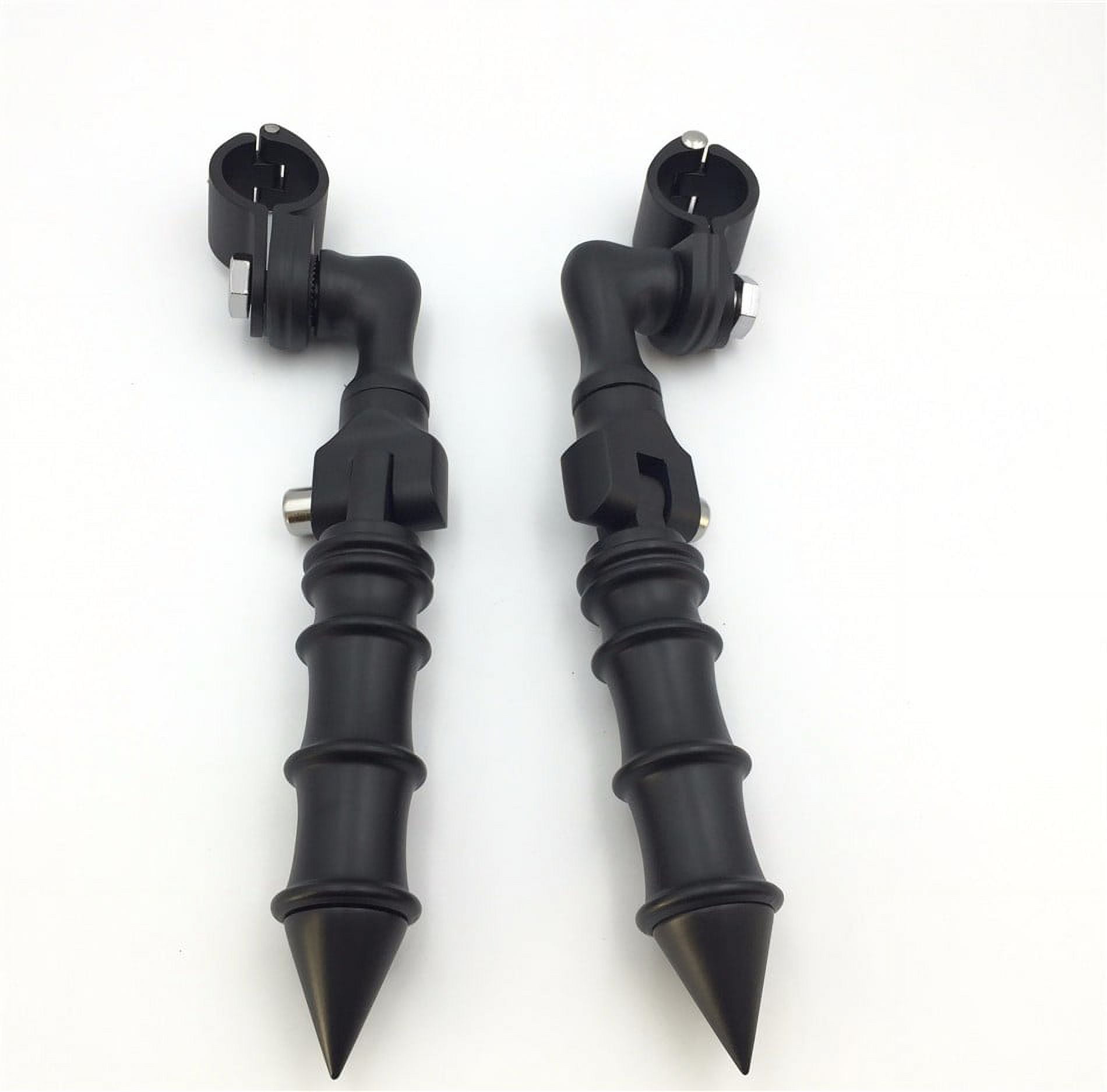 HTT-MOTOR Black Short Angled Adjustable Peg Mounting Kit Foot Peg For ...
