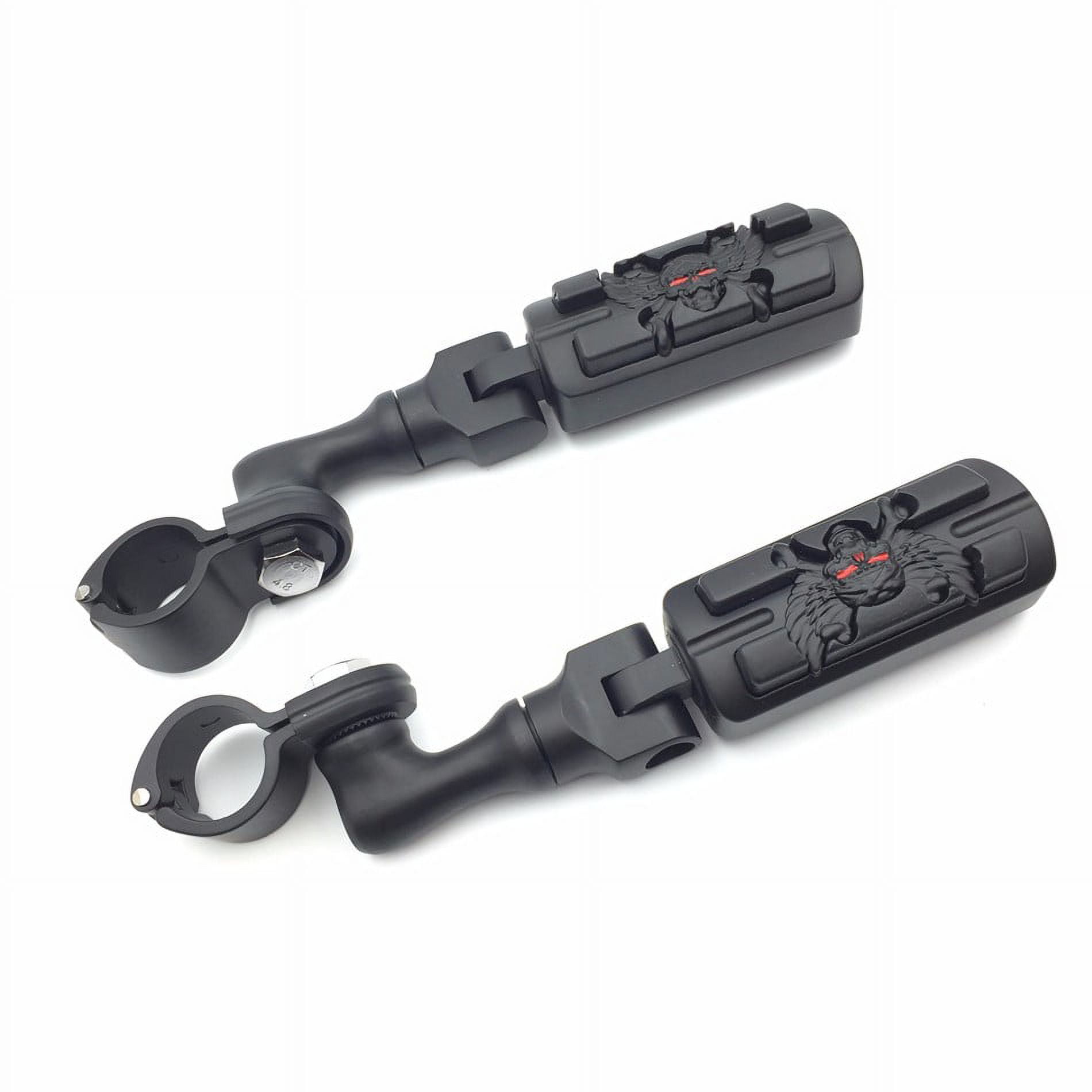 HTT-MOTOR Black Short Angled Adjustable Peg Mounting Kit Zombie Foot ...