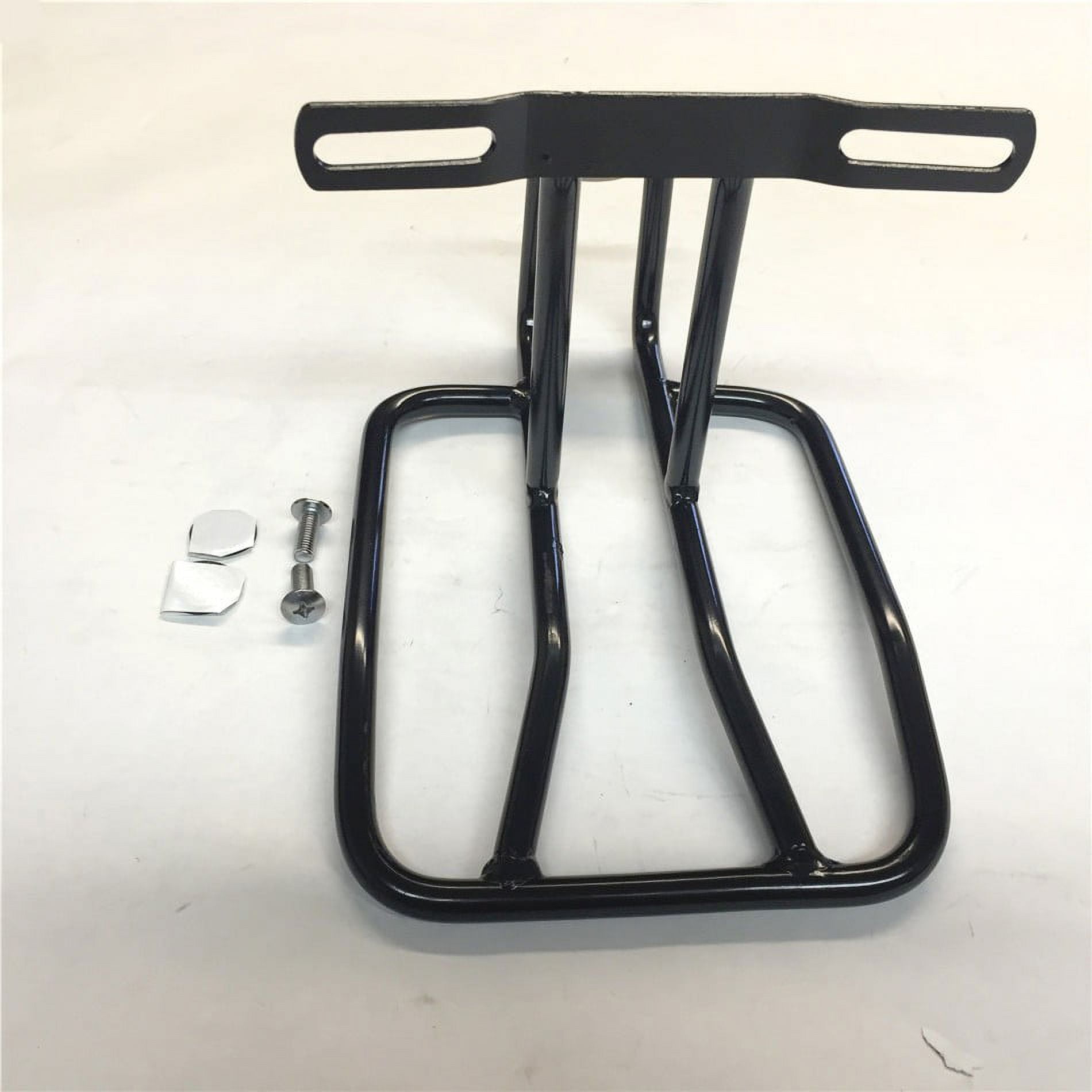 HTT-MOTOR Black Steel Rear Fender Rack Plated Luggage Shelf For For H-D ...