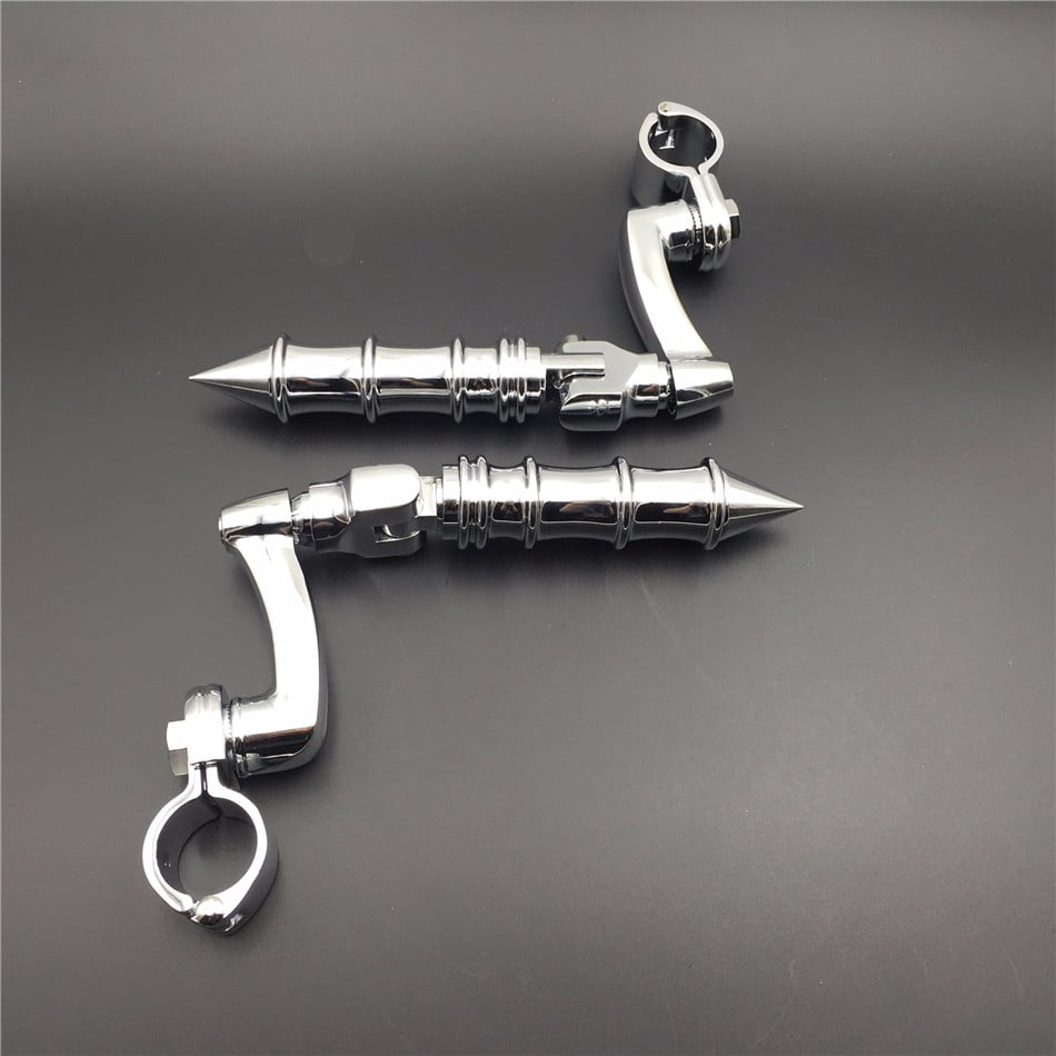 HTT-MOTOR Chrome 360 Adjustable Peg Mounting Kit Foot Peg For Honda ...