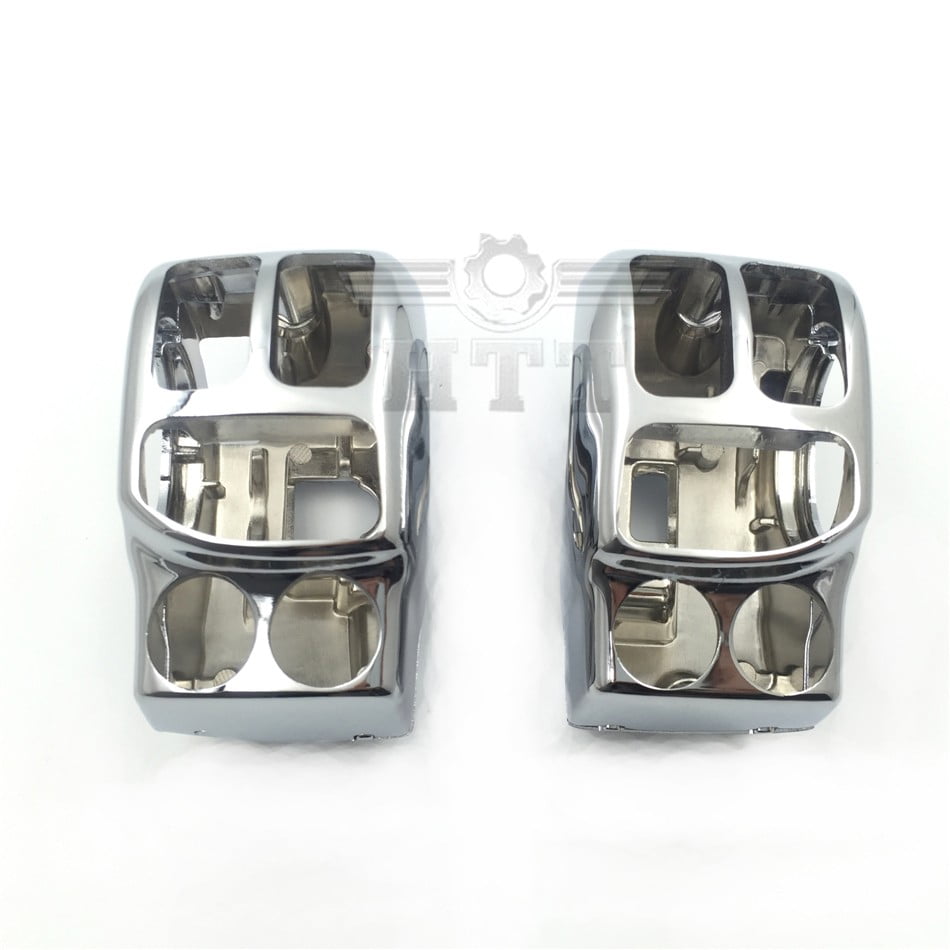 HTT-MOTOR Chrome Switch Housing Cover Kit For Harley 2014-later Touring ...