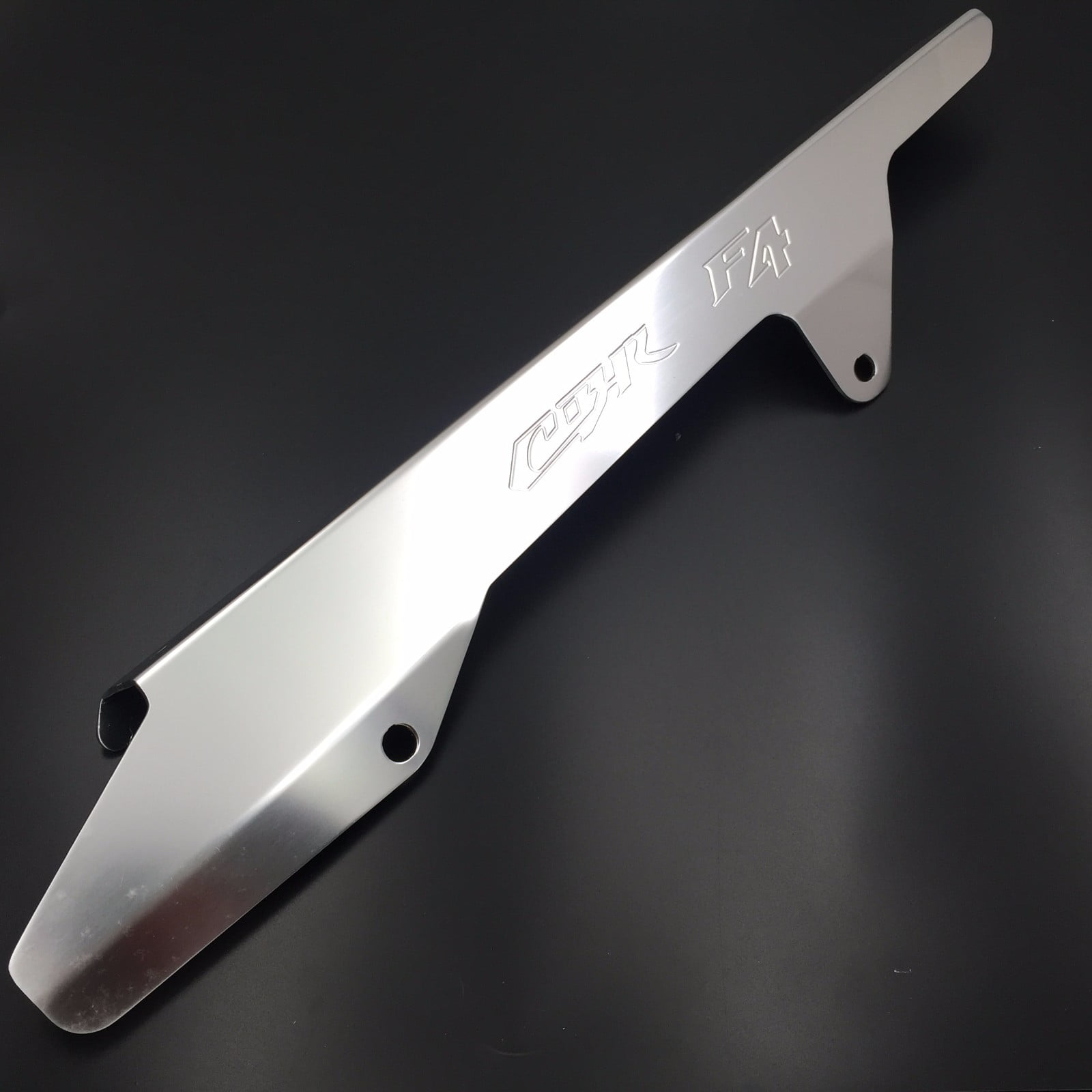 HTT-MOTOR Motorcycle Silver Chain Guards Cover "CBRF4" Engraved Logo ...