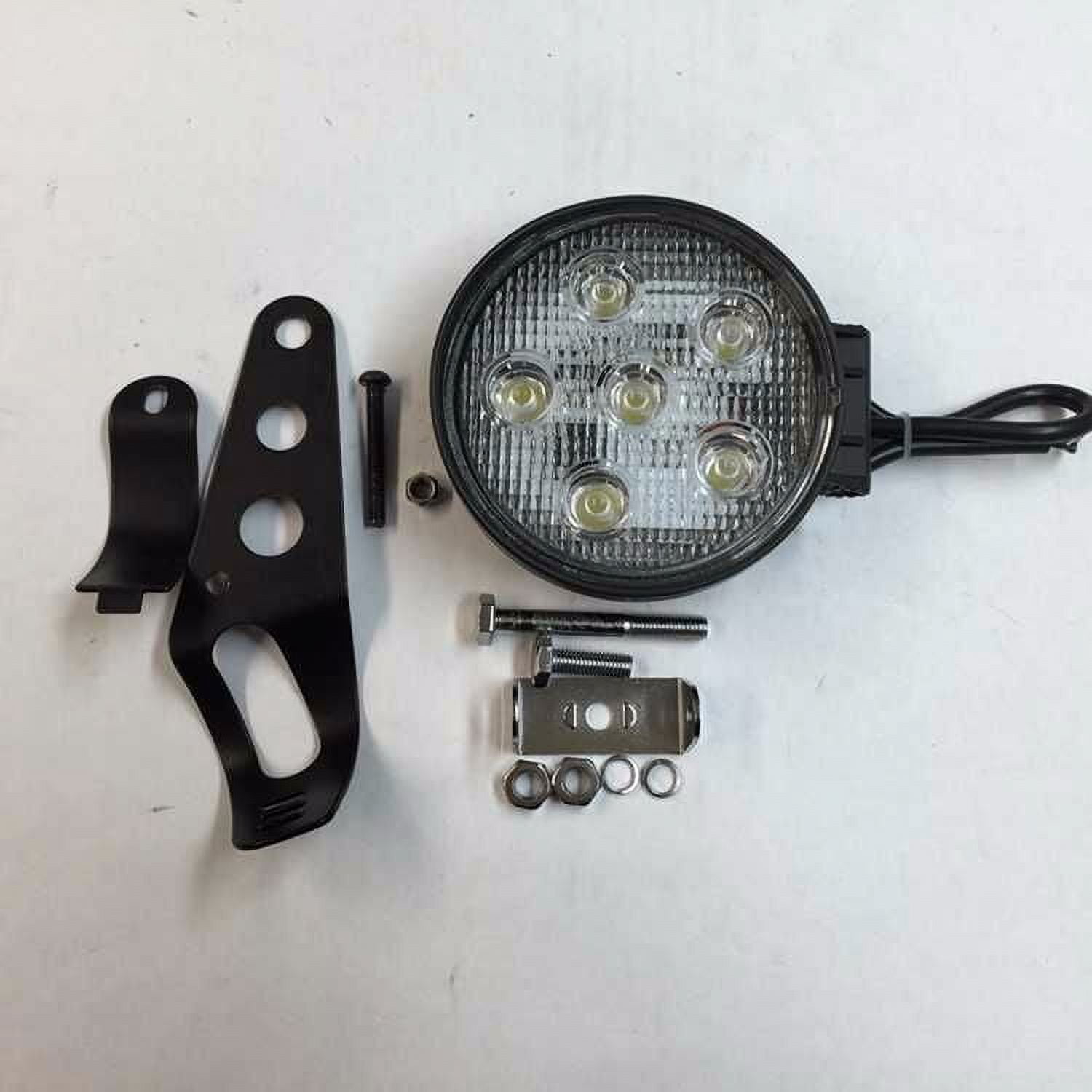 HTT-MOTOR Round 18W Spot LED Off Road Work 6 LED Light Universal Fit Honda, Kawasaki, Suzuki ...