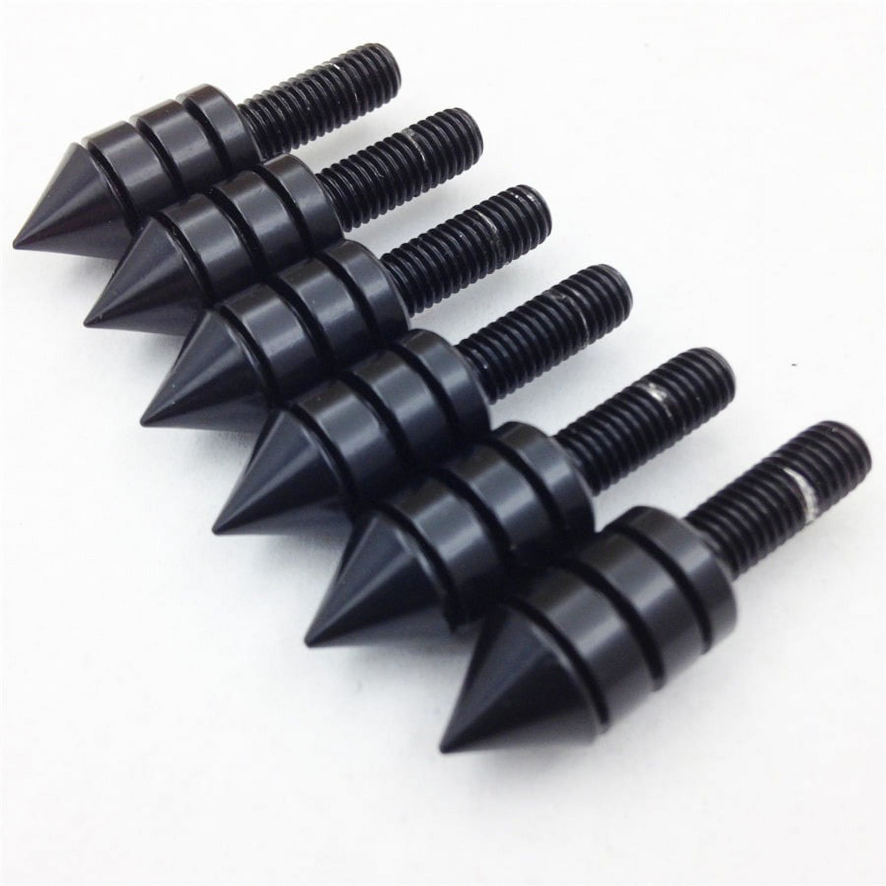 HTT-MOTOR Universal BLACK Motorcycle Spike Bolts (Windscreen, Fairings ...