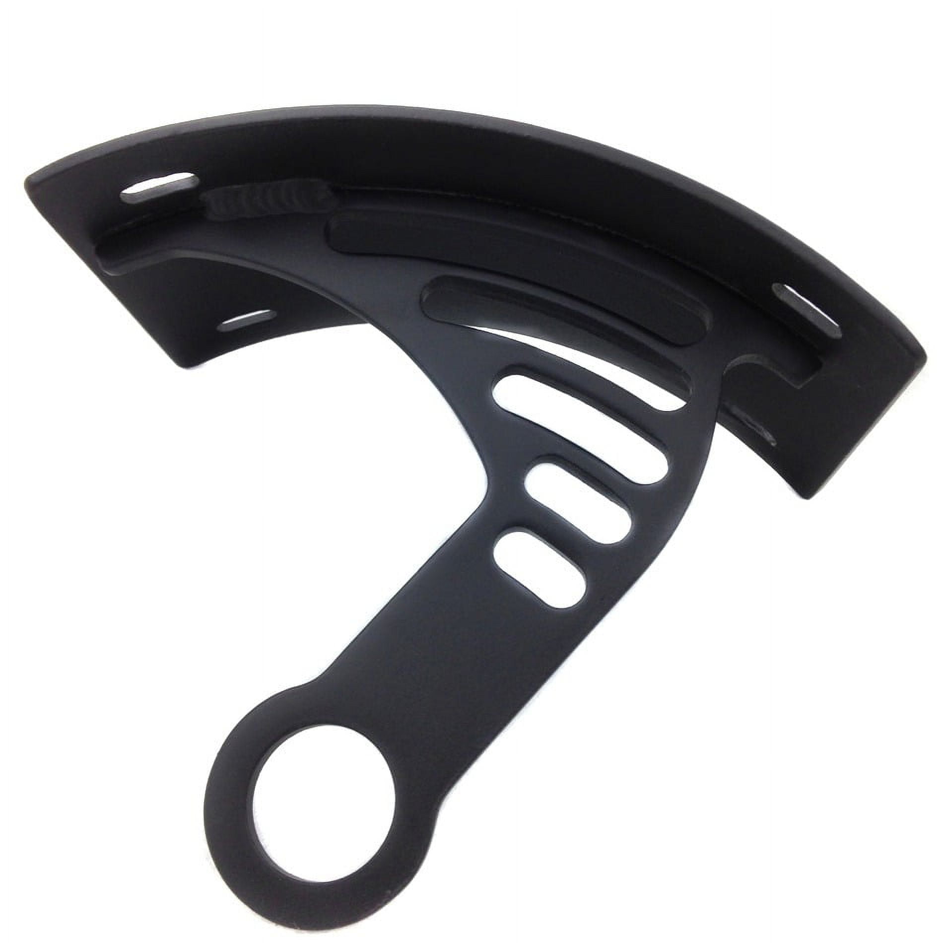 HTT Motorcycle Black Vertical Curved Mount License Plate Bracket Tag ...